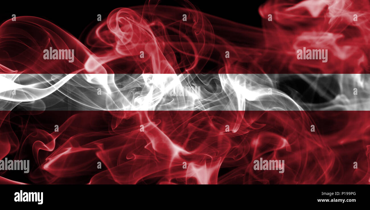 Latvia smoke flag hi-res stock photography and images - Alamy