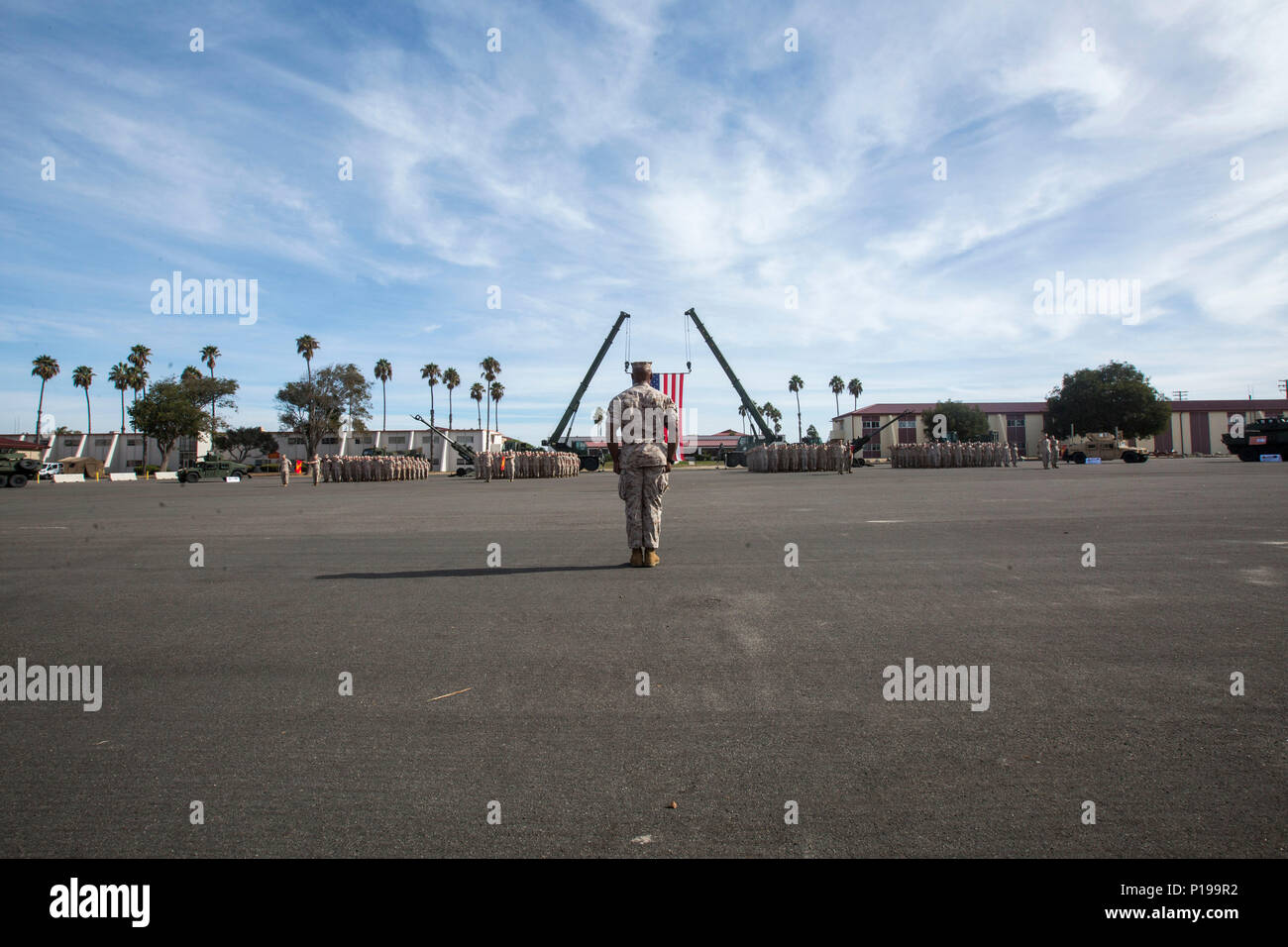U.S. Marine Col. Anthony Henderson, Commanding Officer of the 13th ...