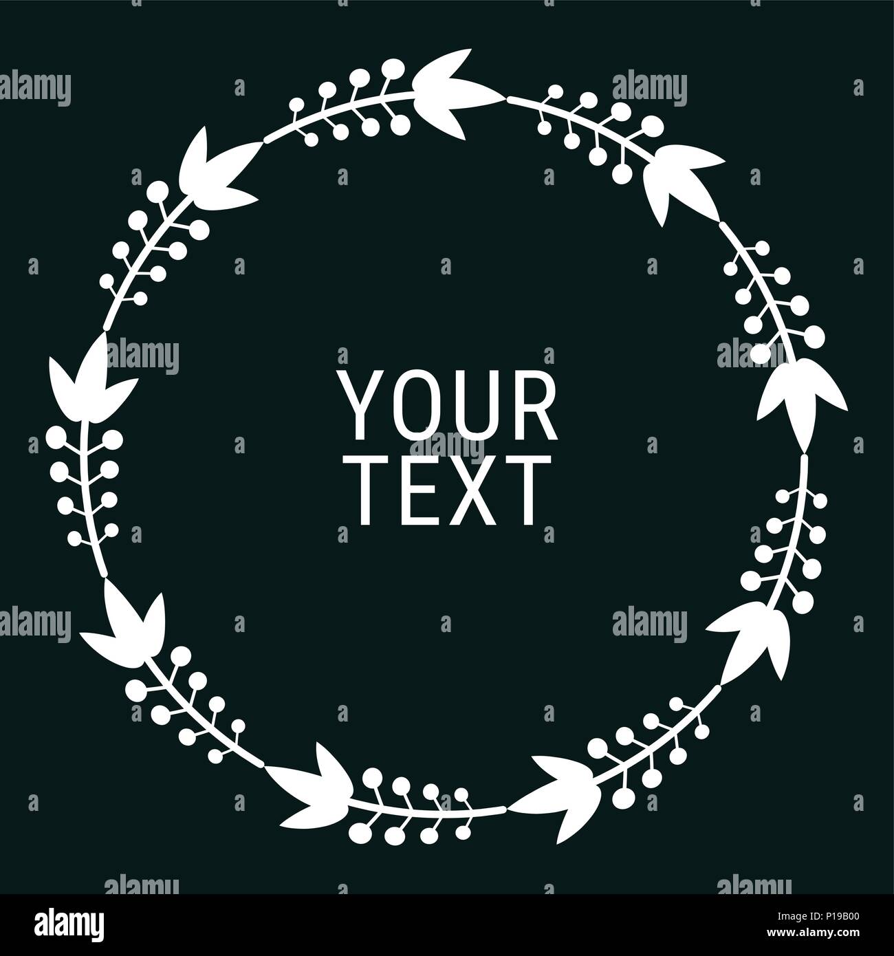 minimalistic flower frame Stock Vector Image & Art - Alamy