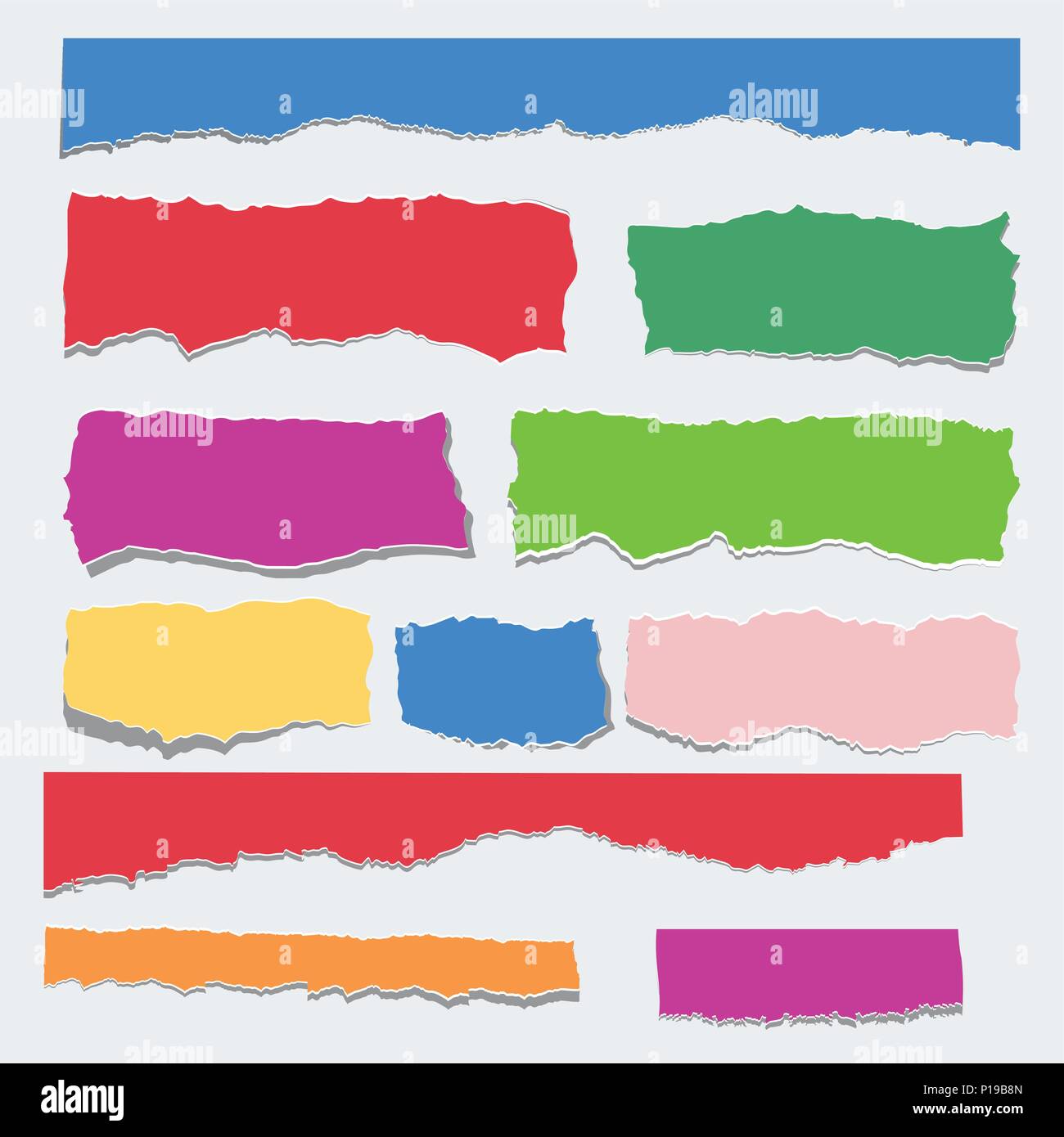 Torn paper edge square Stock Vector Images - Alamy