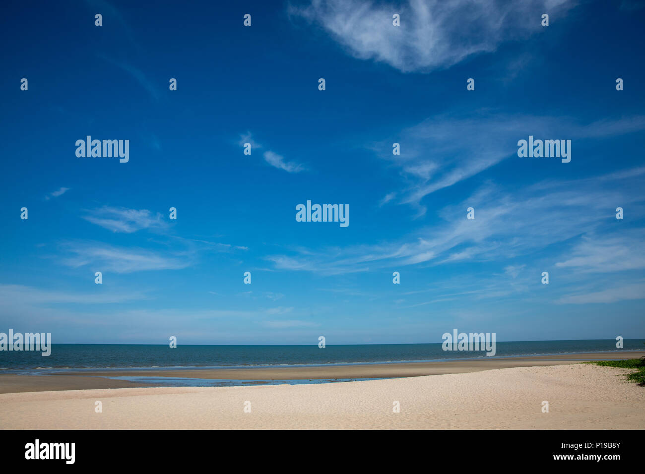 Beautiful clouds with blue sky background on sea Stock Photo - Alamy