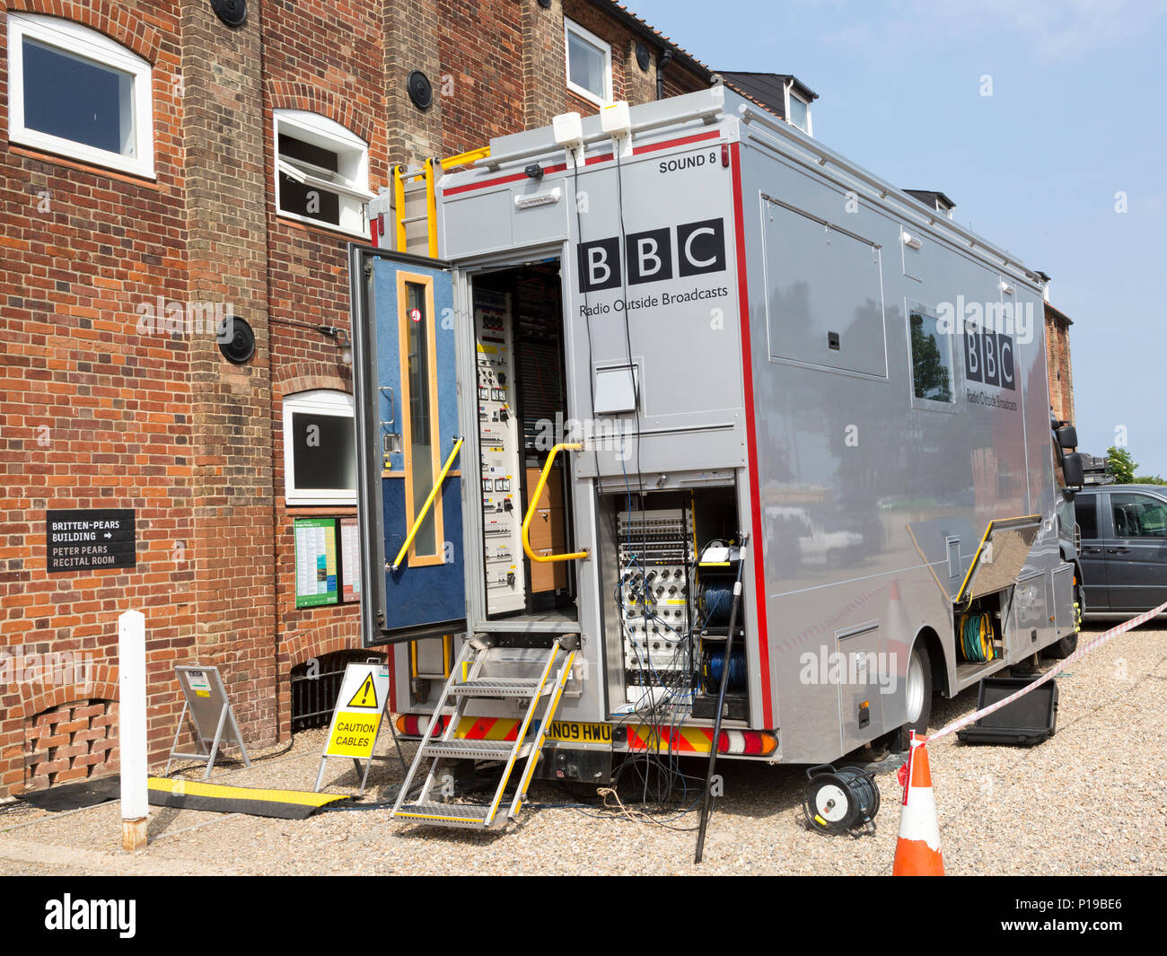 Bbc Radio Outside Broadcast Vehicle High Resolution Stock Photography ...