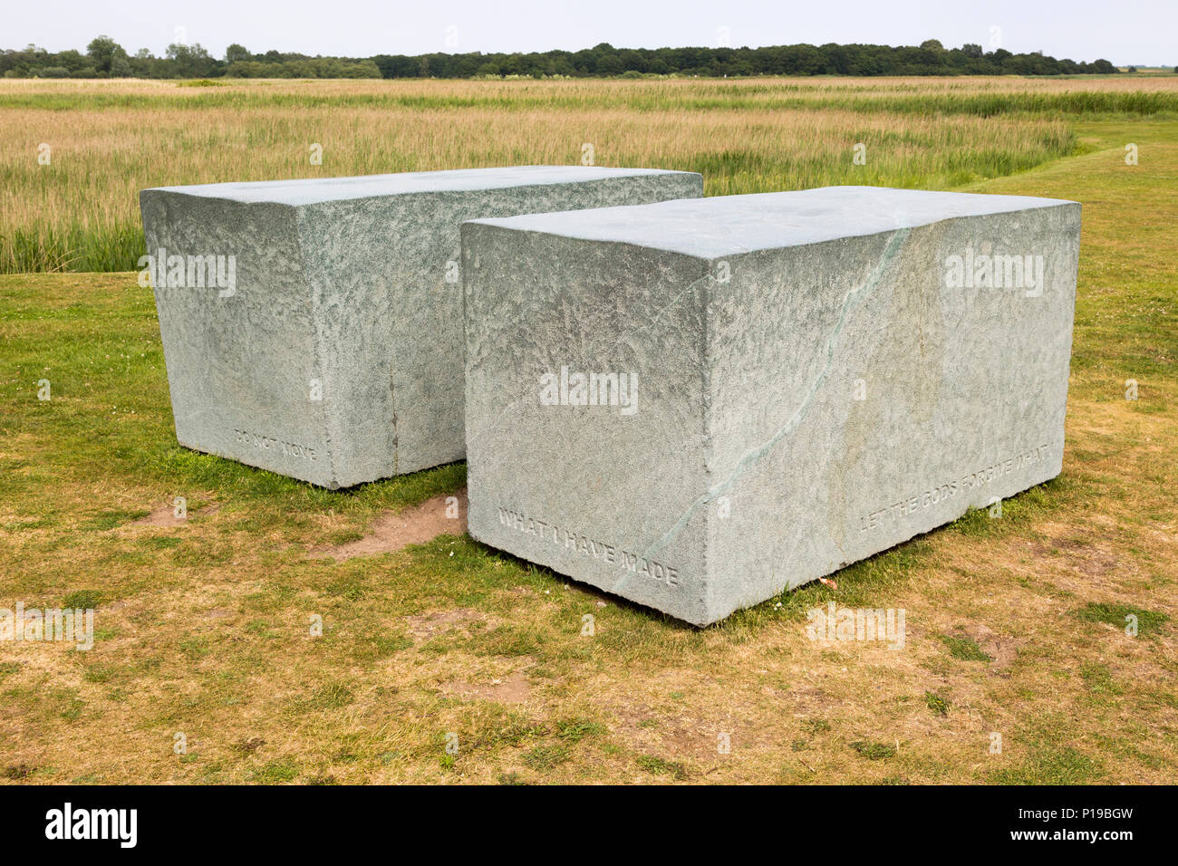 'Fragments of Ezra Pound' sculpture by Alexander Polzin 2016, Snape ...