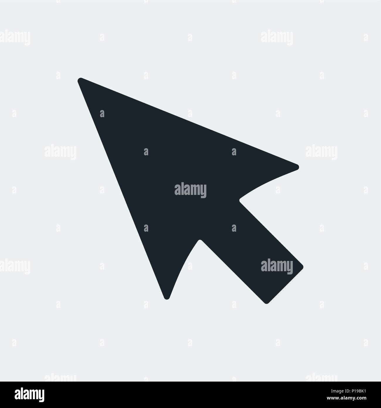 Simple black white mouse cartoon Stock Vector Images - Alamy