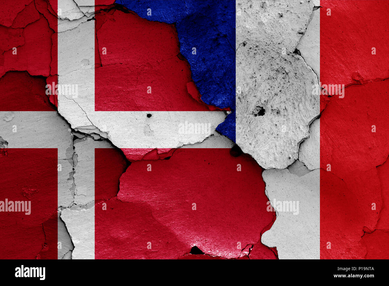 France denmark flag hi-res stock photography and images - Alamy