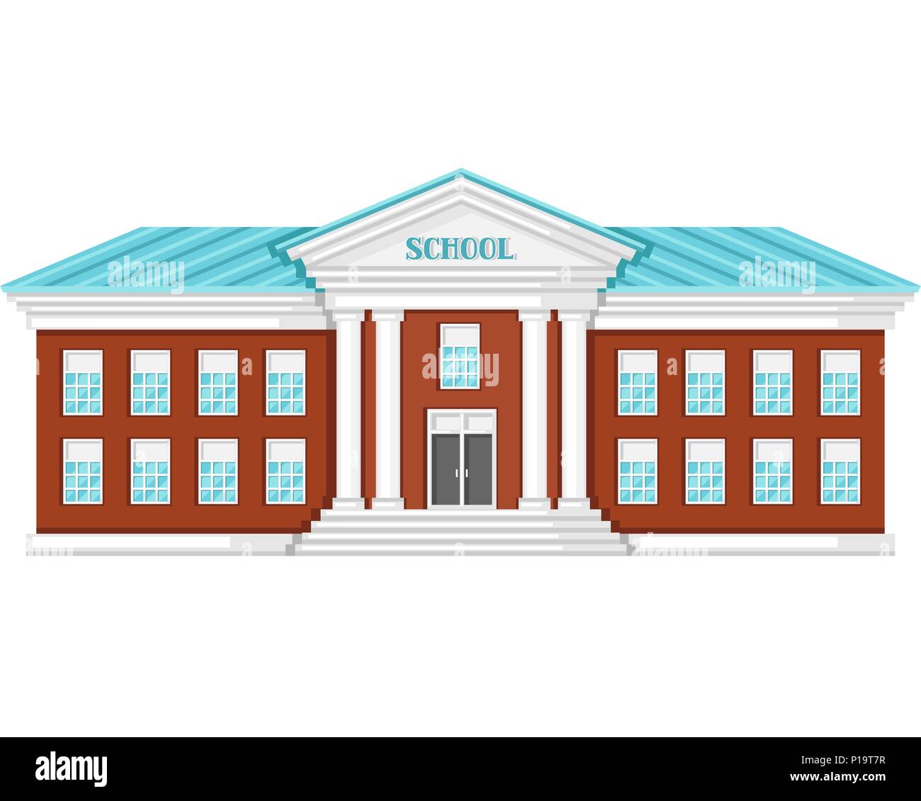 School building Cut Out Stock Images & Pictures - Alamy
