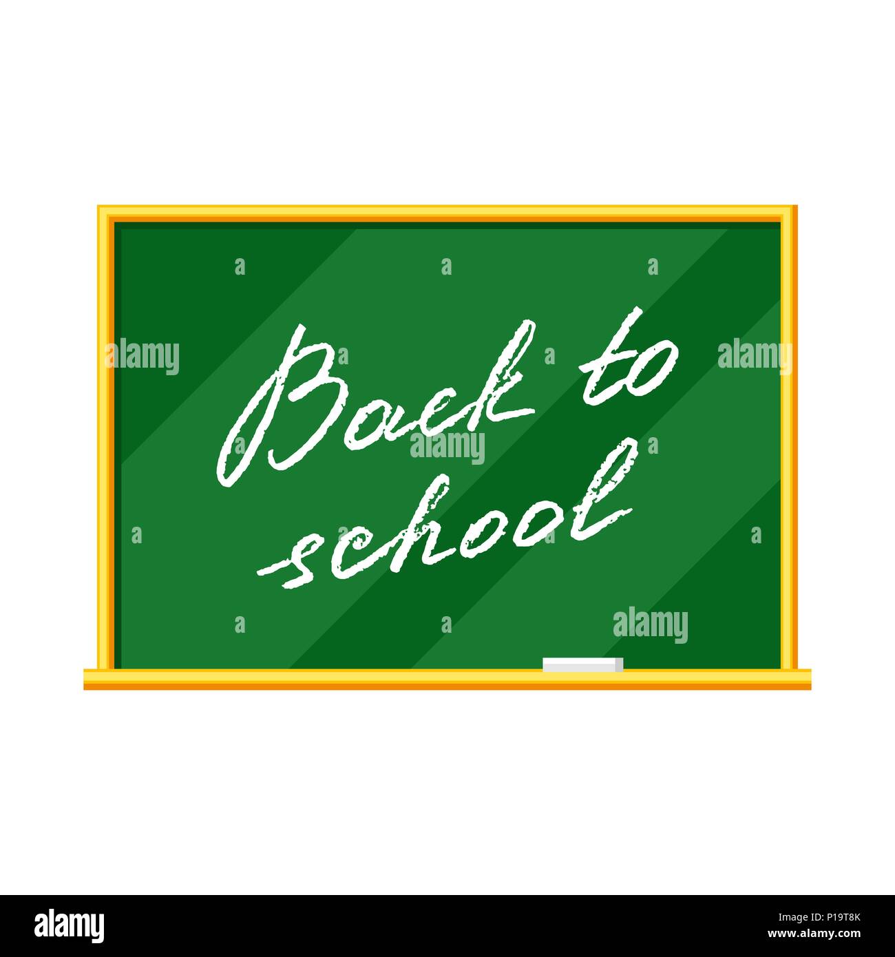 Blackboard illustration. Back to school lettering Stock Vector Image ...