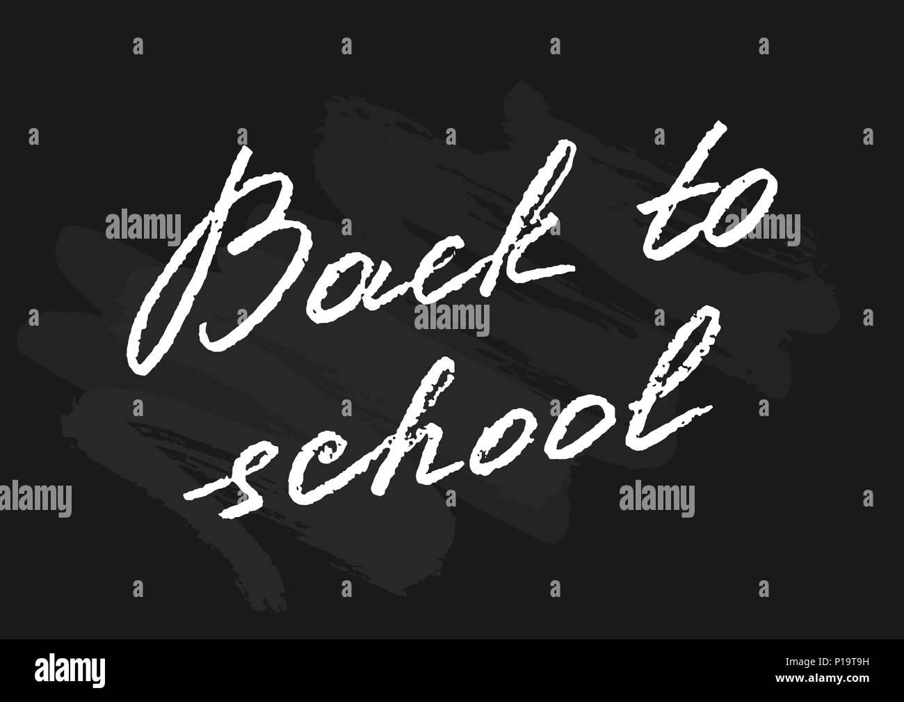 Blackboard illustration. Back to school lettering Stock Vector Image ...
