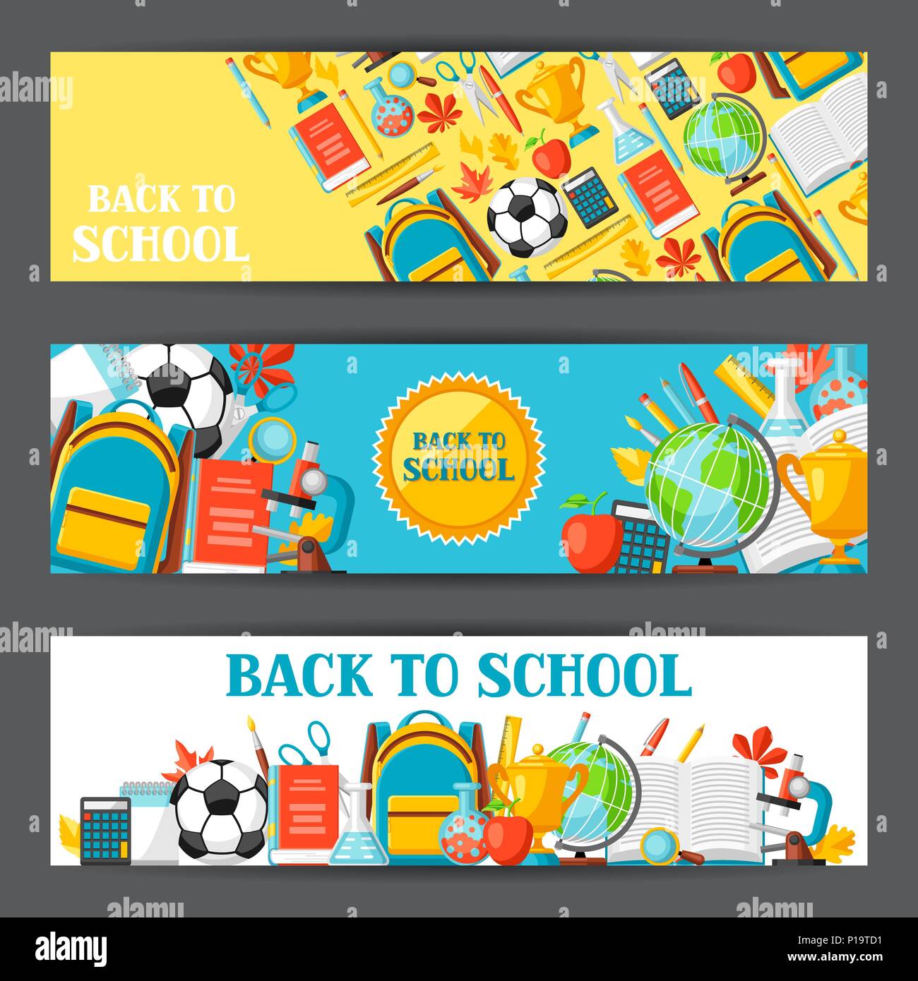 Back to university Stock Vector Images - Alamy