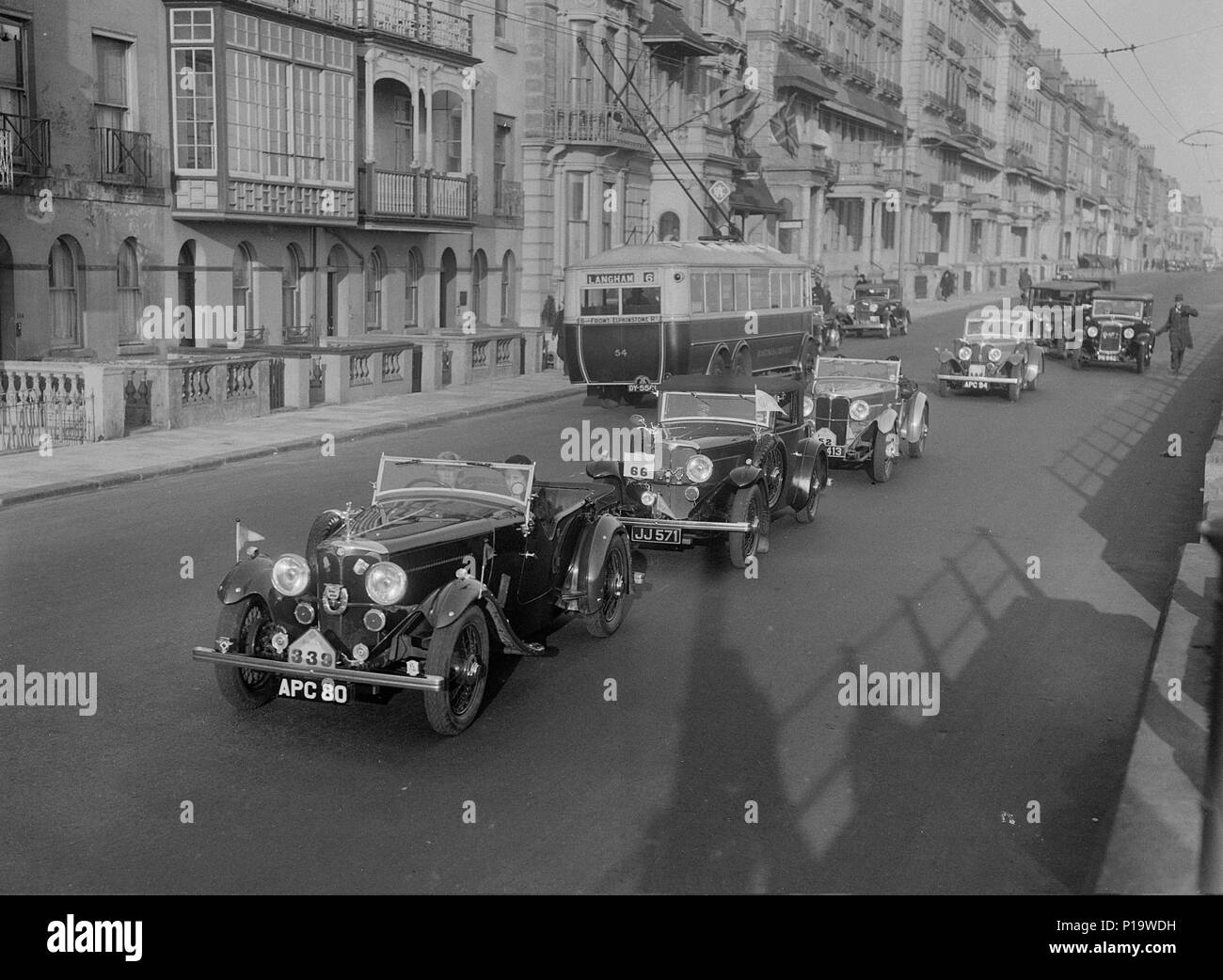 AC 4-seater tourer of Kitty Brunell competing in the RAC Rally, 1933 ...