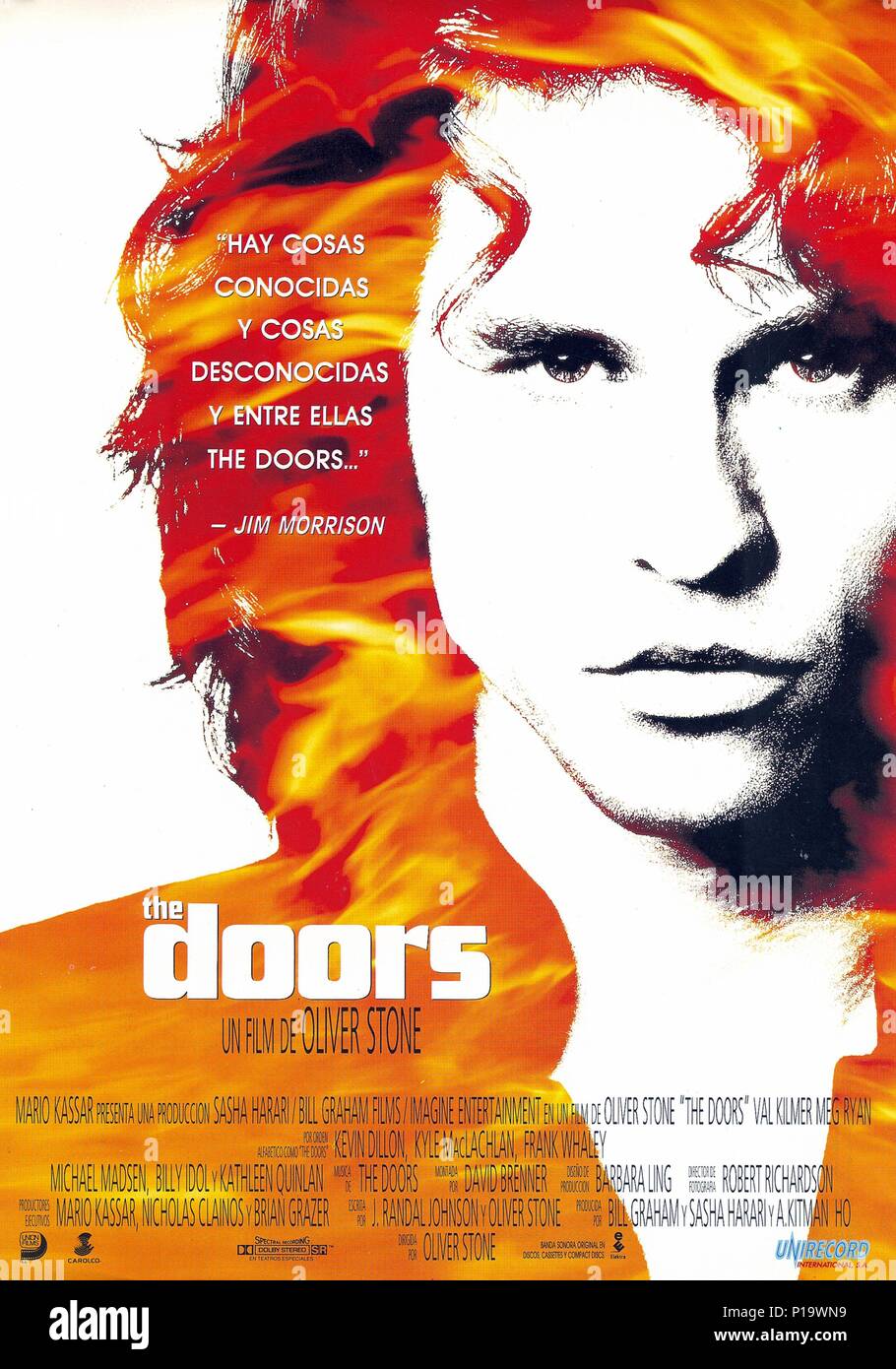 Original Film Title: THE DOORS. English Title: THE DOORS. Film Director: OLIVER STONE. Year ...