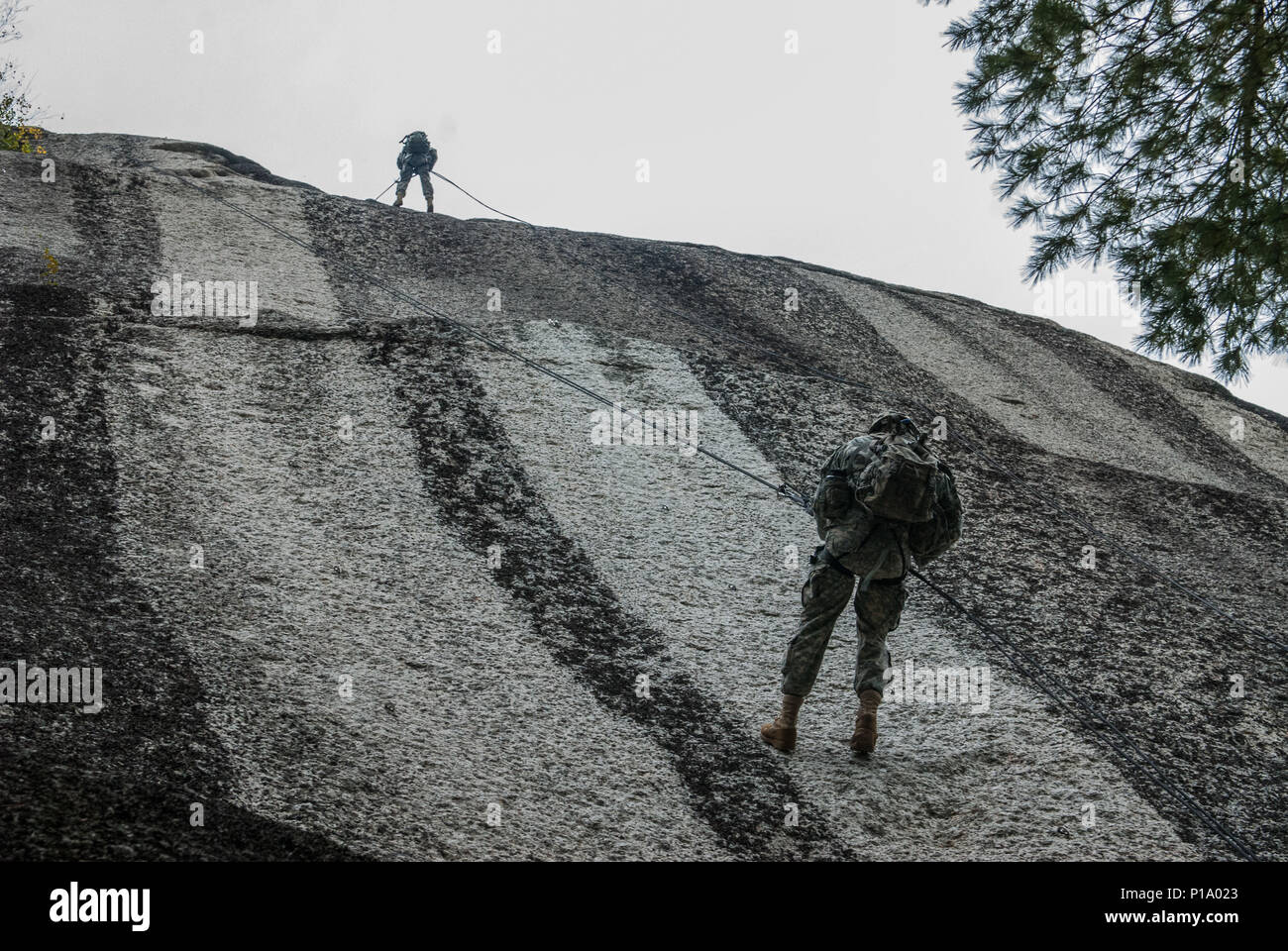 Two soldiers from the Maine Army National Guard Company B, 3rd ...