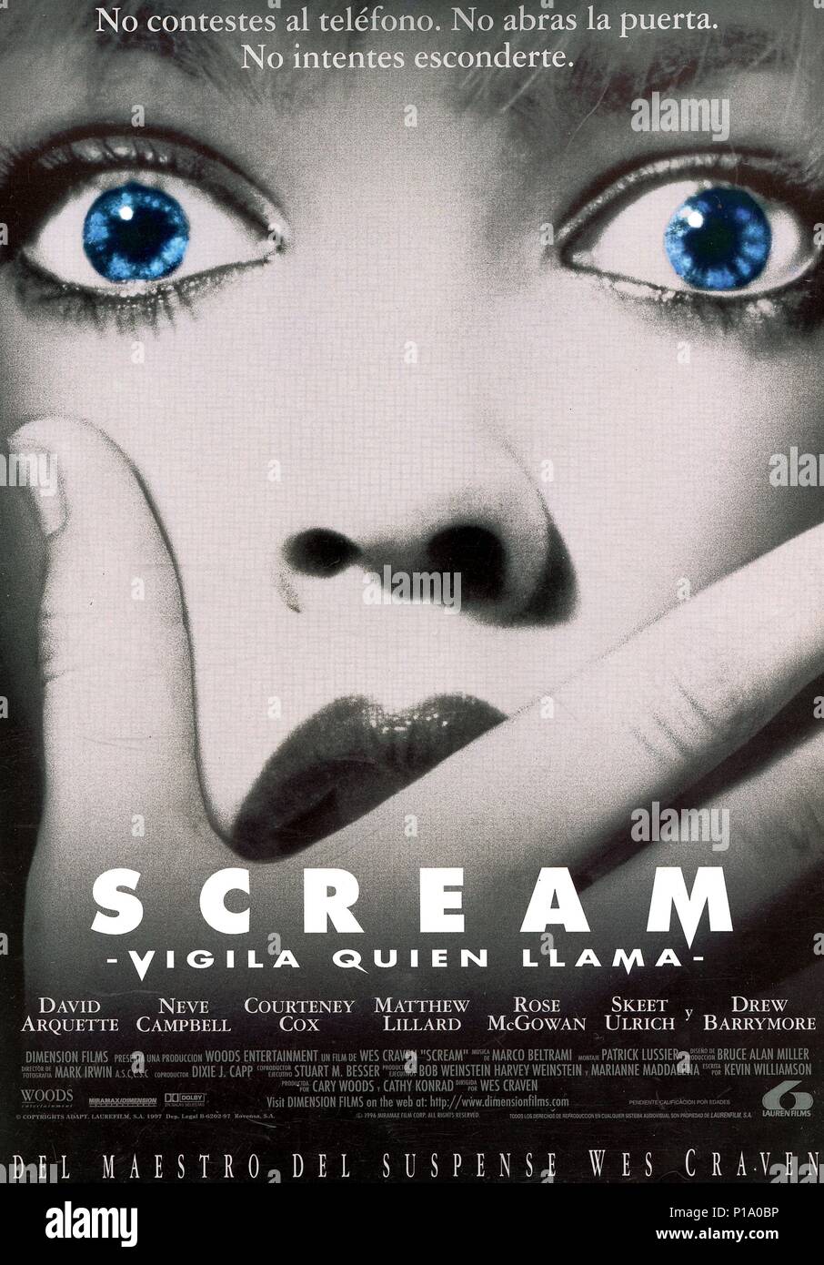 Original Film Title: SCREAM. English Title: SCREAM. Film Director: WES ...