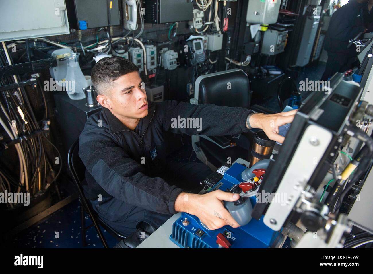 PACIFIC OCEAN (Oct. 2, 2016) - Petty Officer 2nd Class Juan Ramirez ...