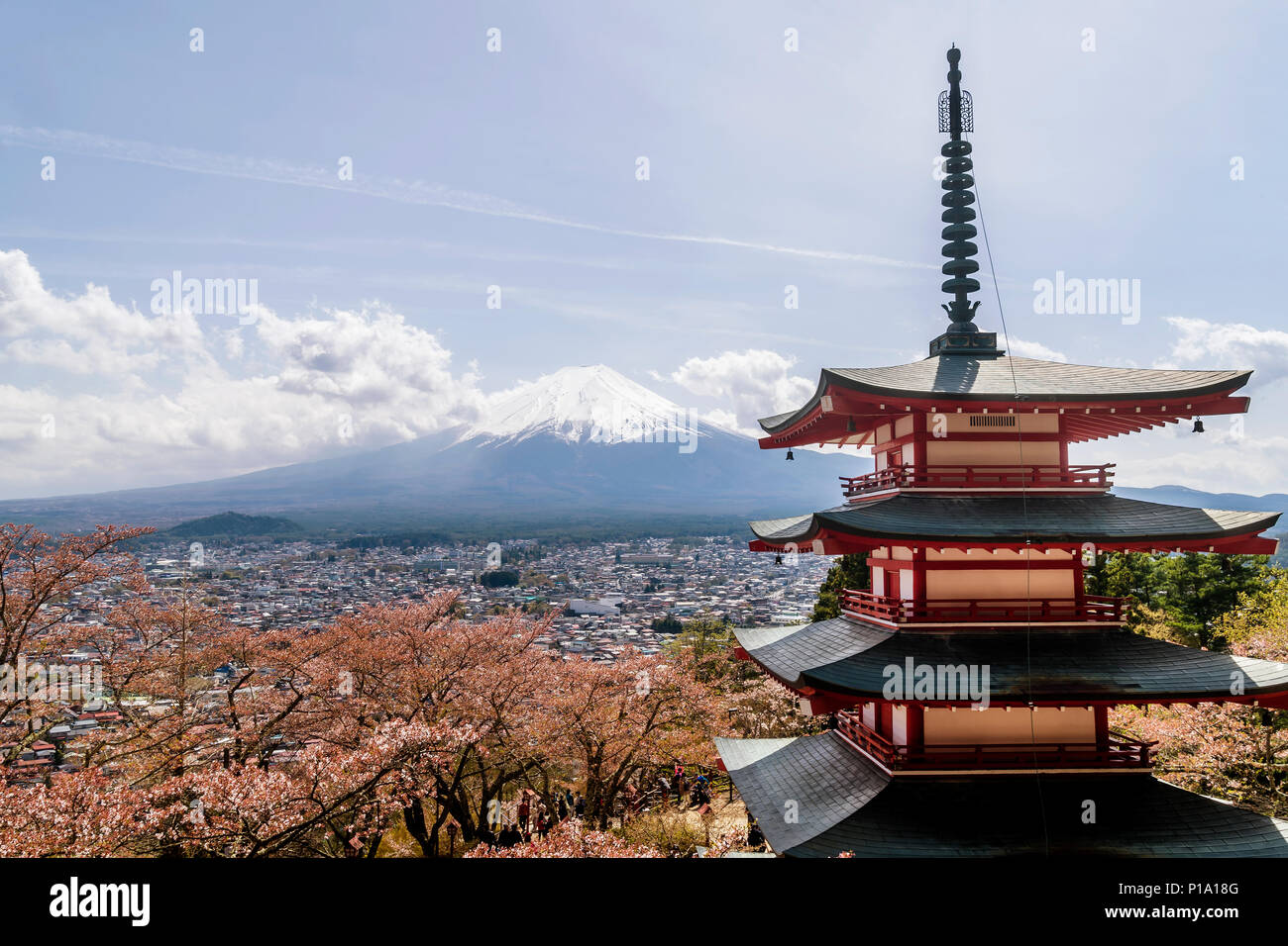 Fujiyoshida town and mount fuji hi-res stock photography and images - Alamy