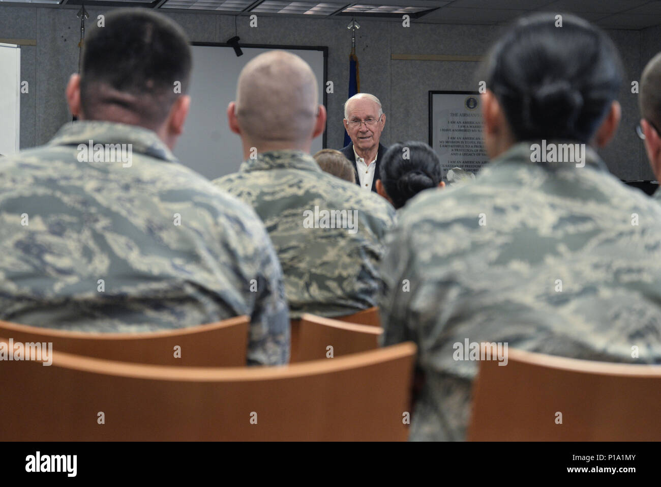 The eighth chief master sergeant of the Air Force, Sam Parish talks to ...