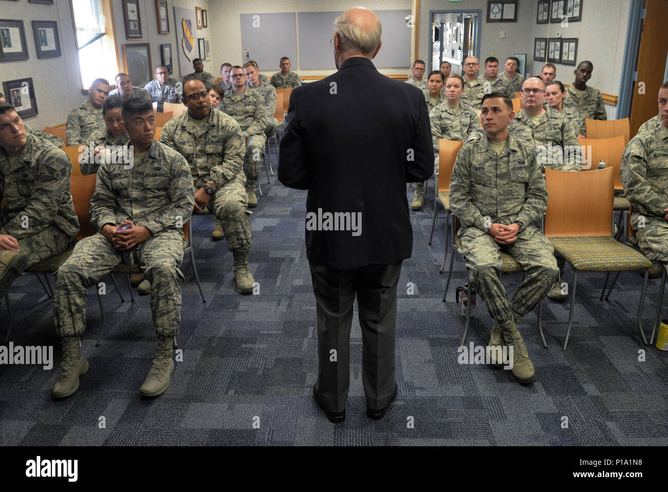 The eighth chief master sergeant of the Air Force, Sam Parish talks to ...