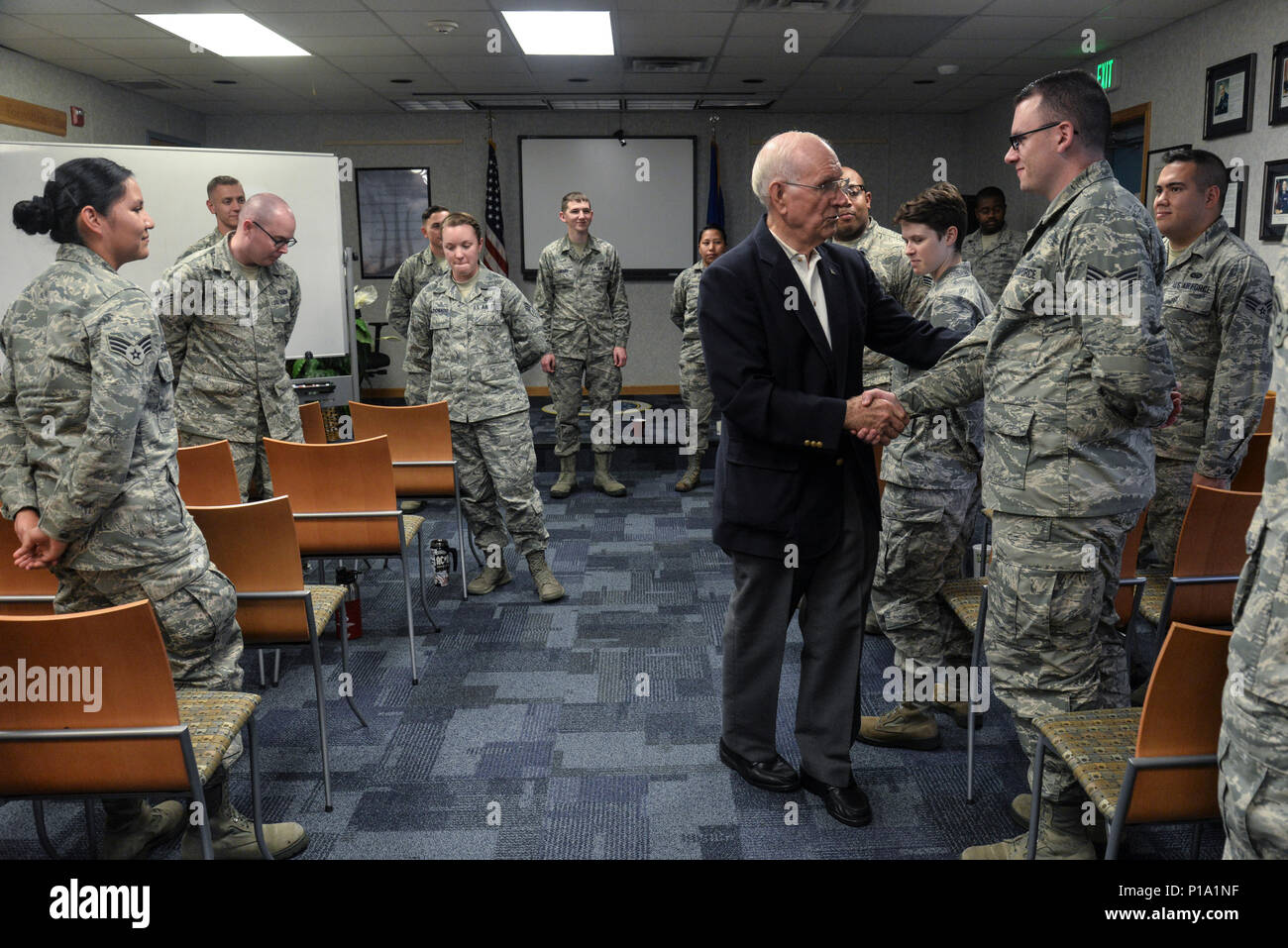 The eighth chief master sergeant of the Air Force, Sam Parish ...