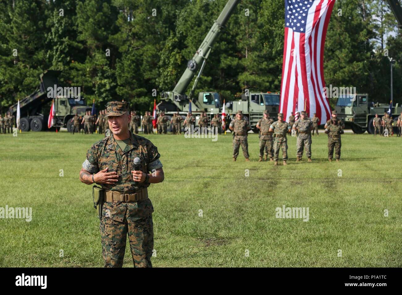 U.S. Marine Corps Sgt. Maj. Luis M. Leiva, Sergeant Major, 8th Engineer ...