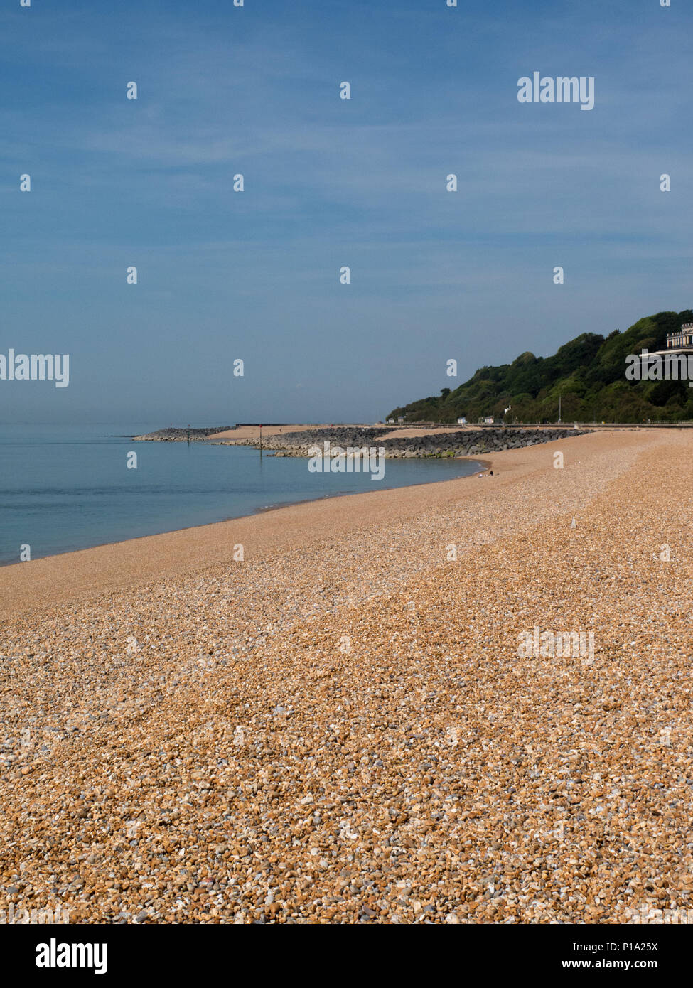 Shingle beach at Folkestone Stock Photo - Alamy