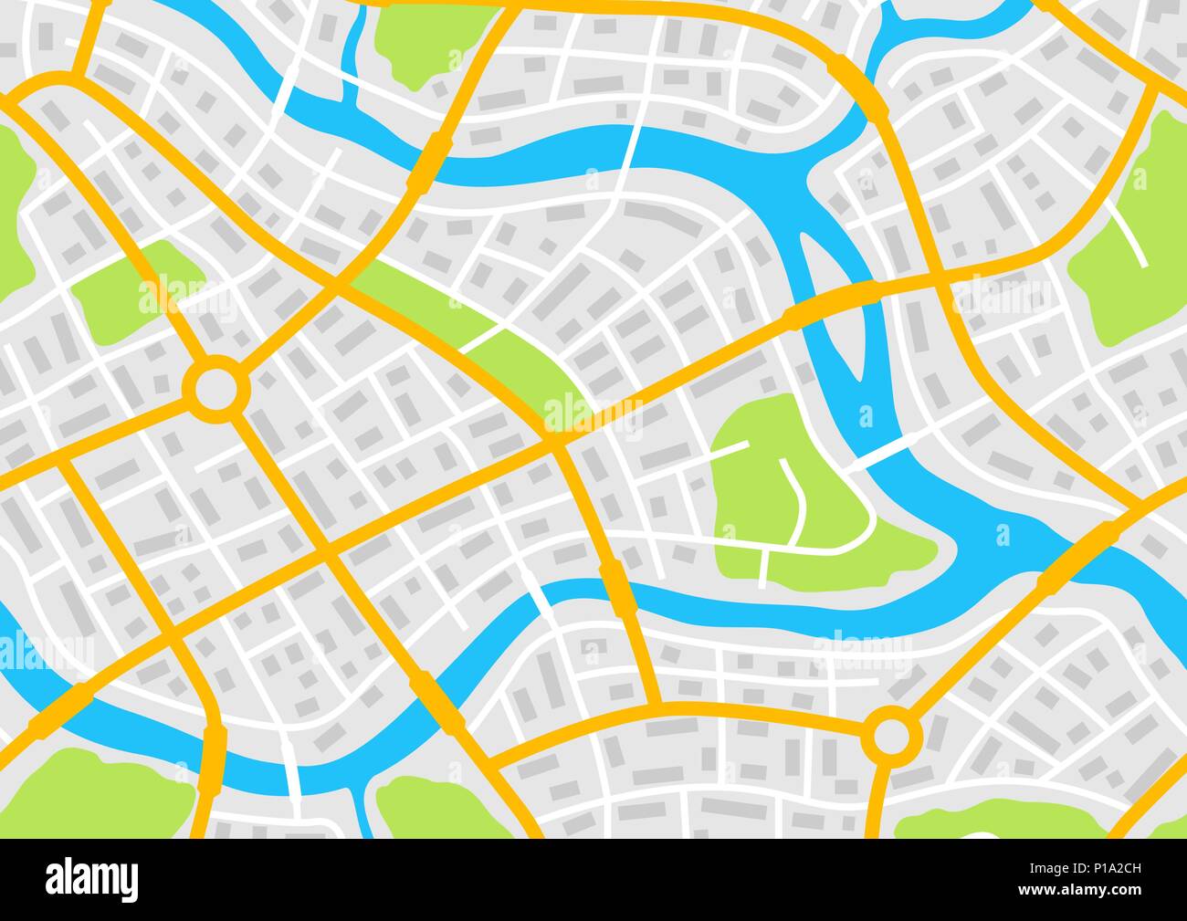 Abstract city map banner Stock Vector Image & Art - Alamy