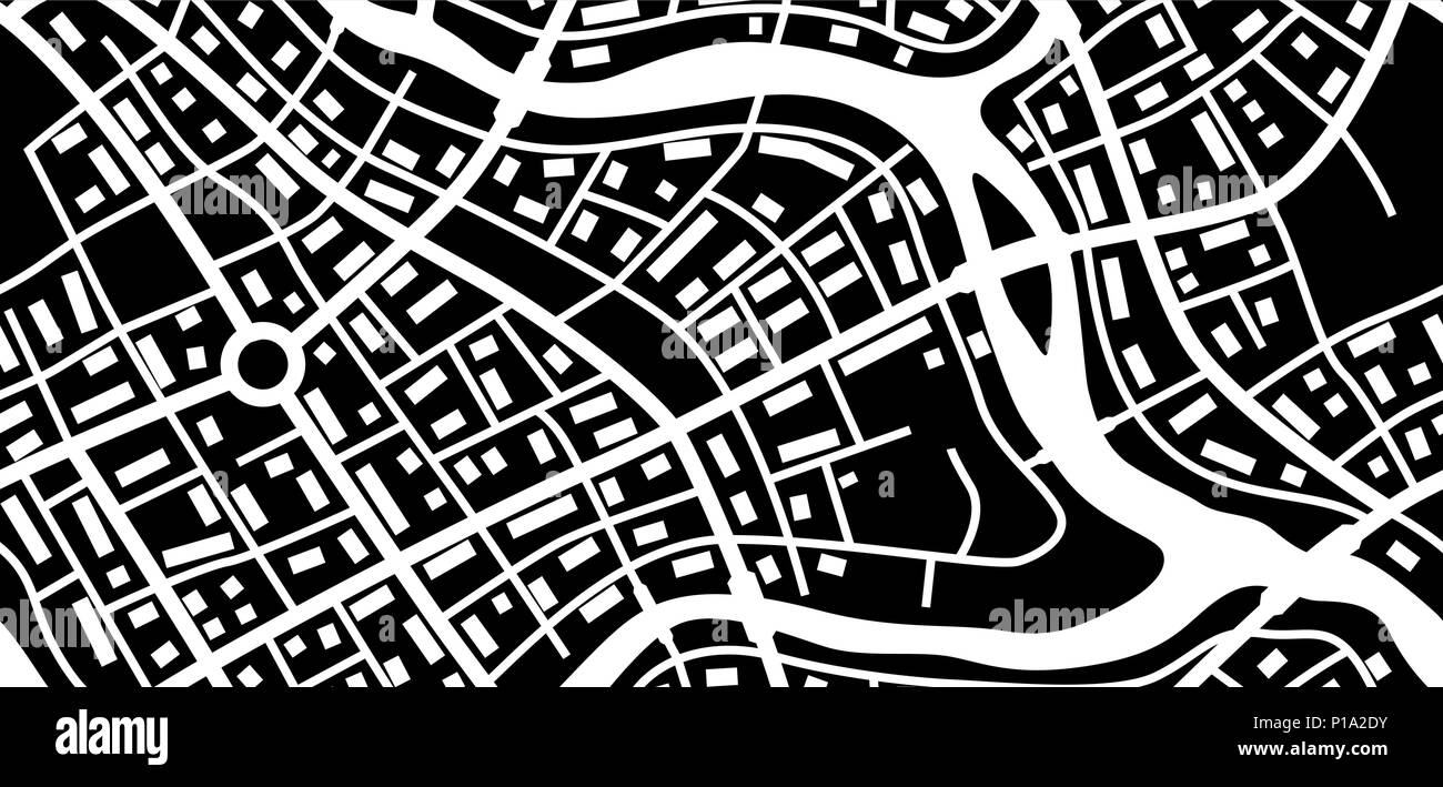 Abstract city map banner Stock Vector Image & Art - Alamy