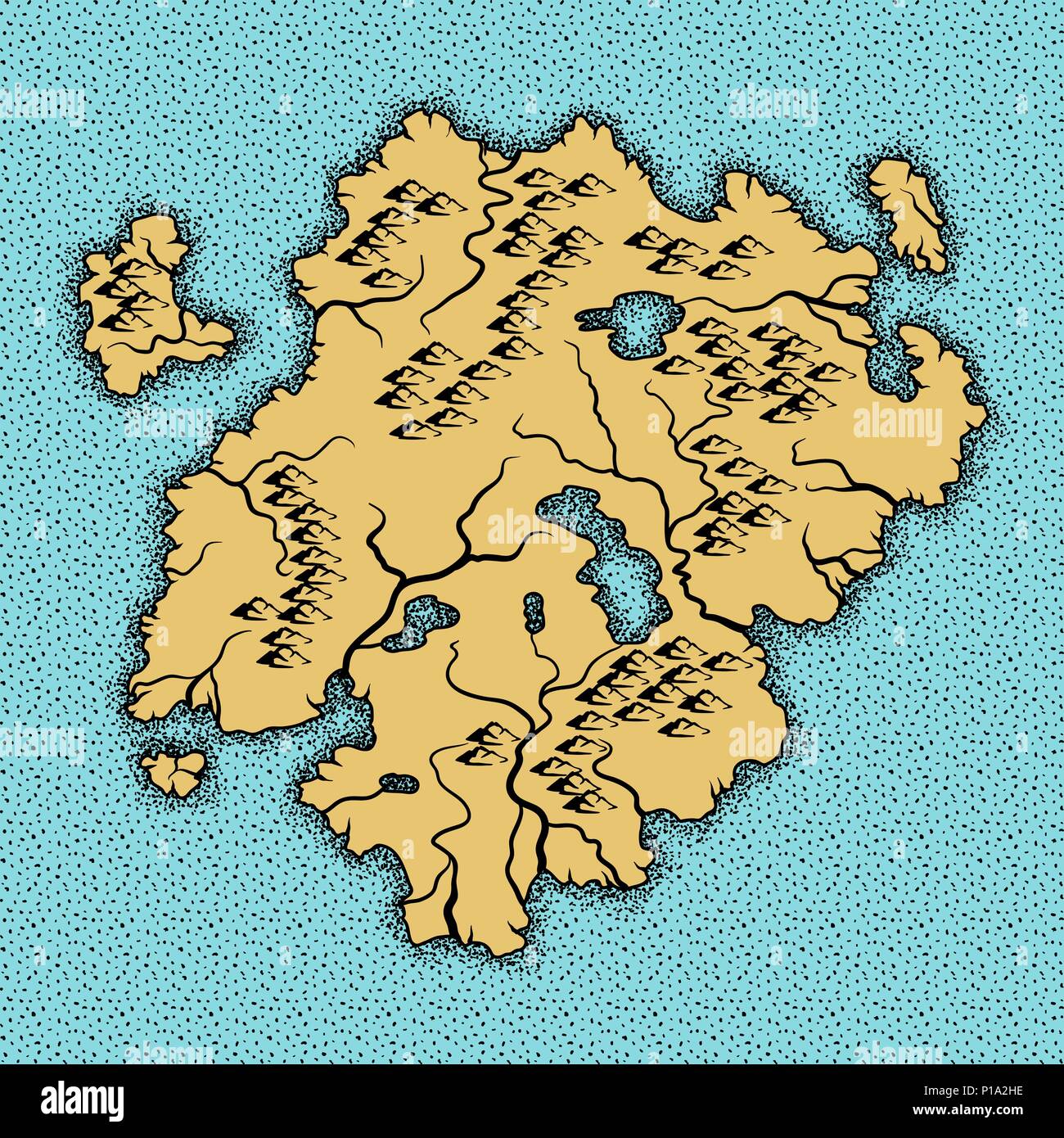 Old map print Stock Vector Images - Alamy