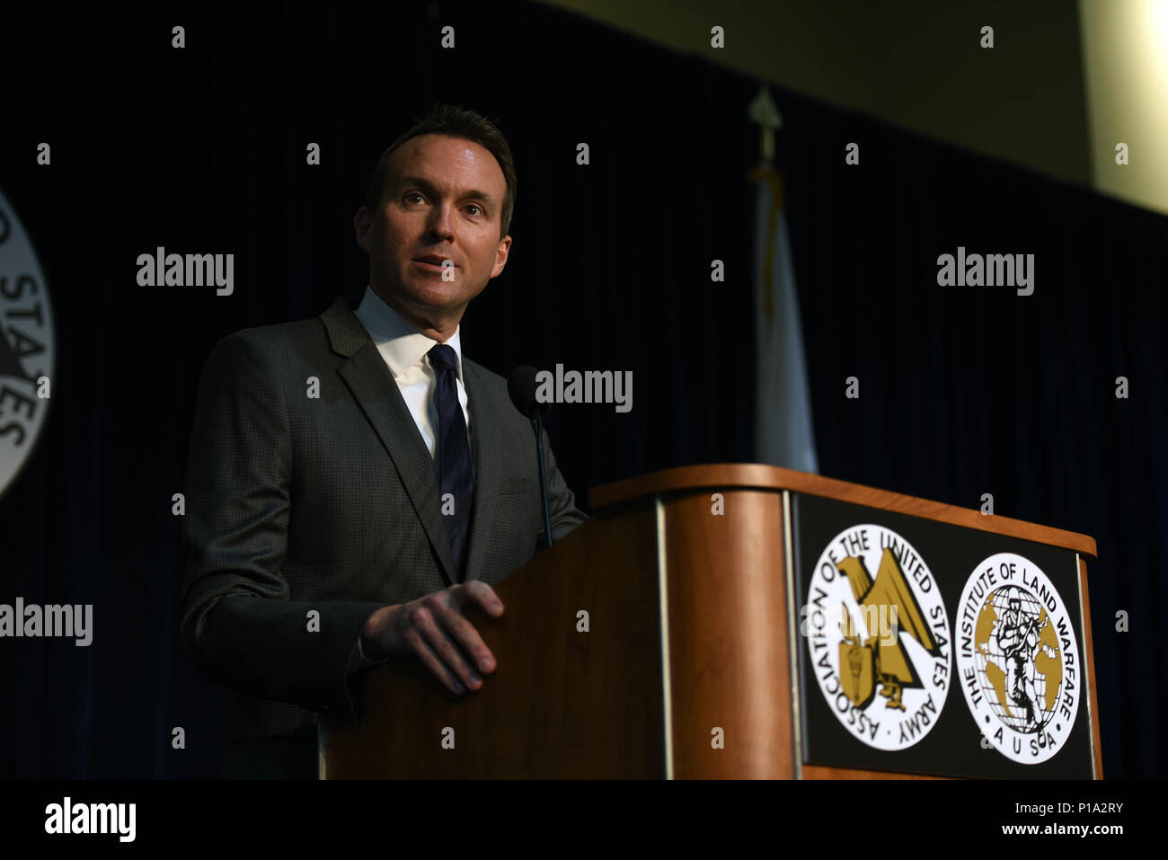 Secretary of the Army Eric Fanning addresses the Congressional Staff ...