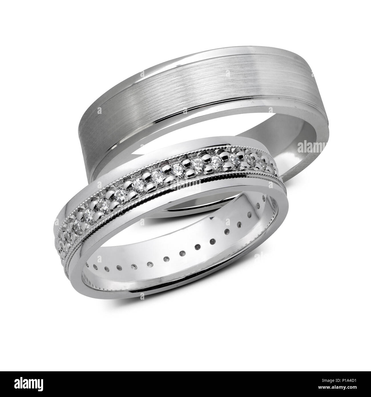 Pair wedding rings hi-res stock photography and images - Alamy