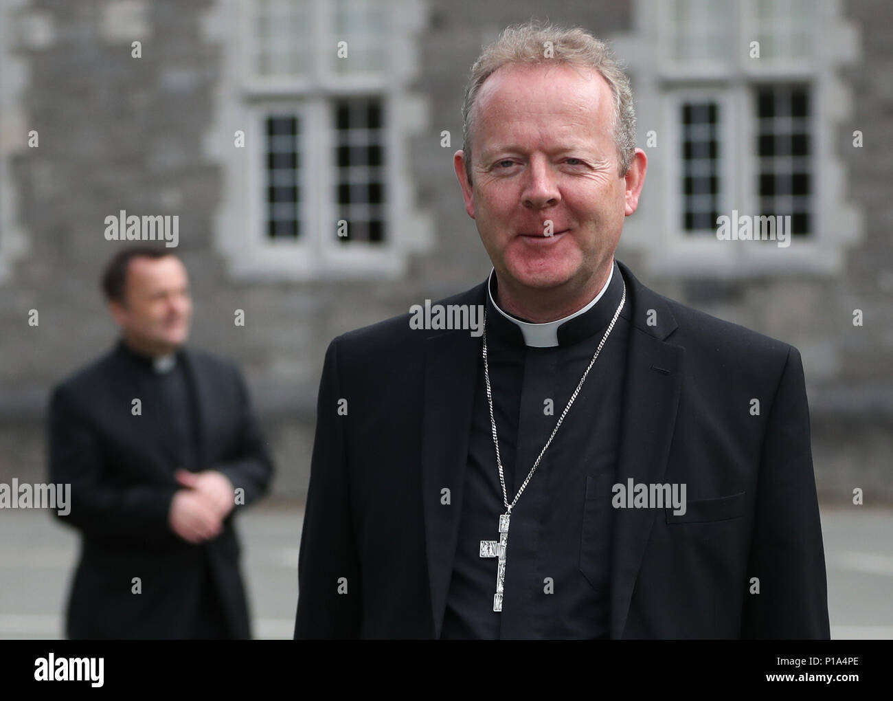 Archbishop Eamon Martin at a press conference at Maynooth University in ...