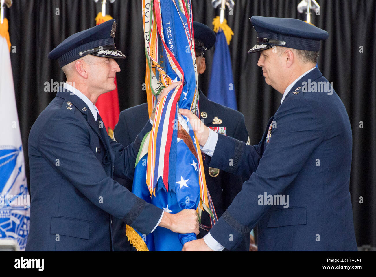 Gen. Terrence J. O’Shaughnessy, Pacific Air Force commander, passes the ...