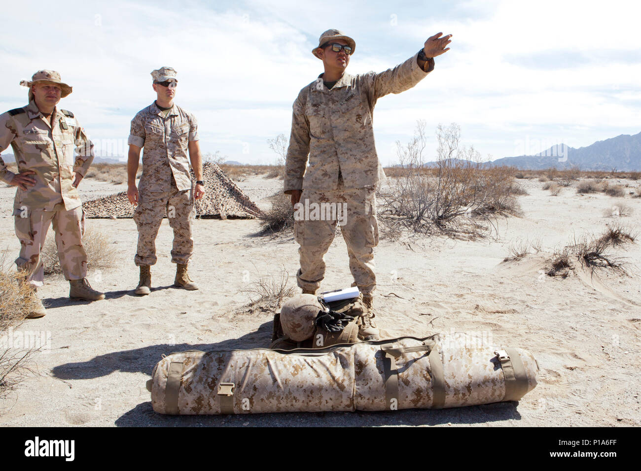 U.S. Marine Corps Lance Cpl. Pierre Ponce, low altitude air defense ...