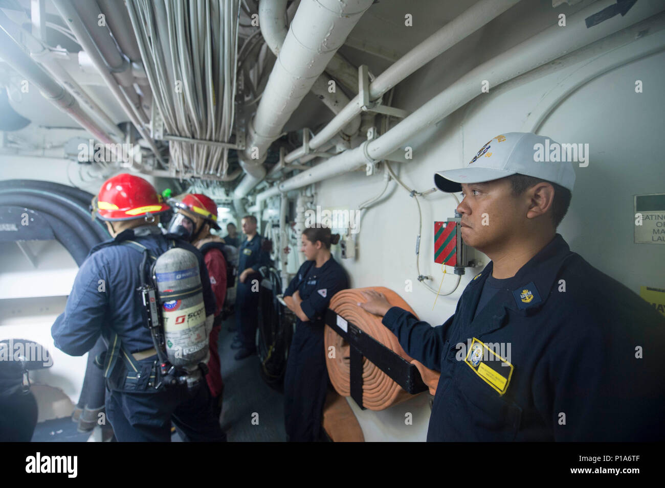 161004-N-DQ503-058 ARABIAN SEA (Oct. 4, 2016) Chief Petty Officer Earl ...