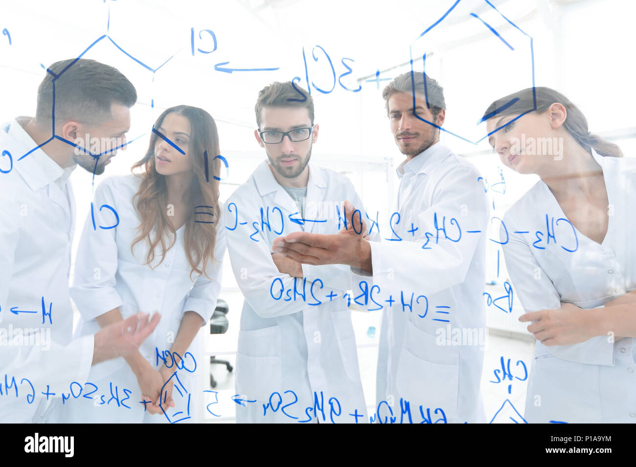 group of laboratory employees Stock Photo - Alamy