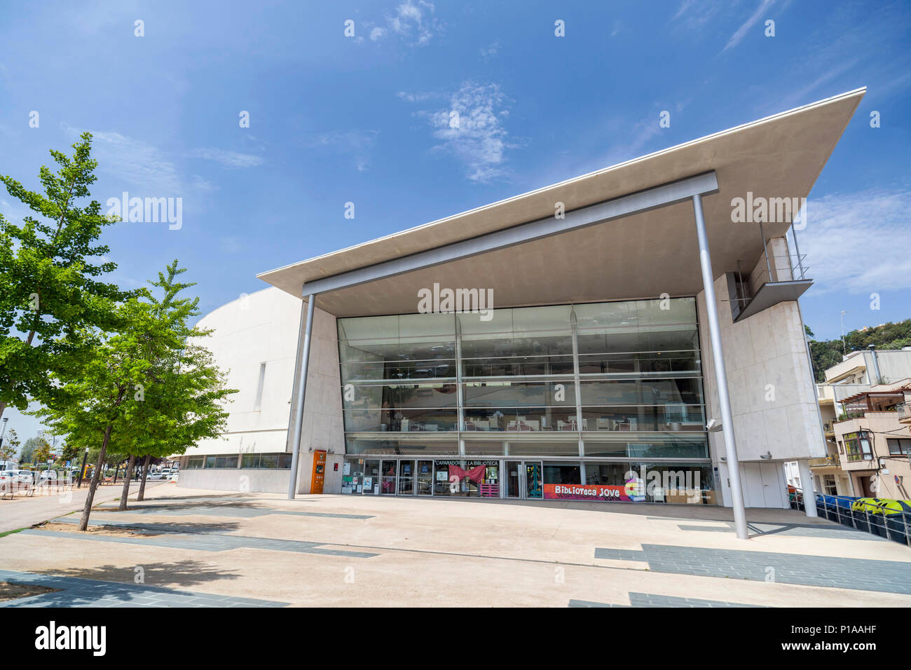 Public library of Blanes,Catalonia Stock Photo - Alamy