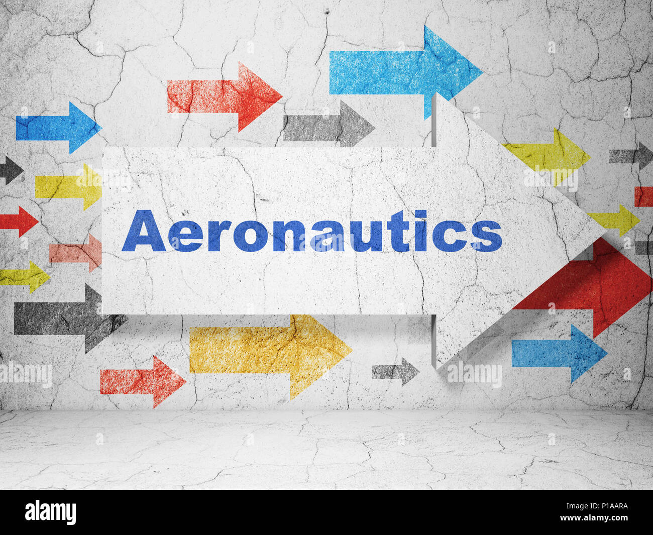 Science concept: arrow with Aeronautics on grunge wall background Stock ...
