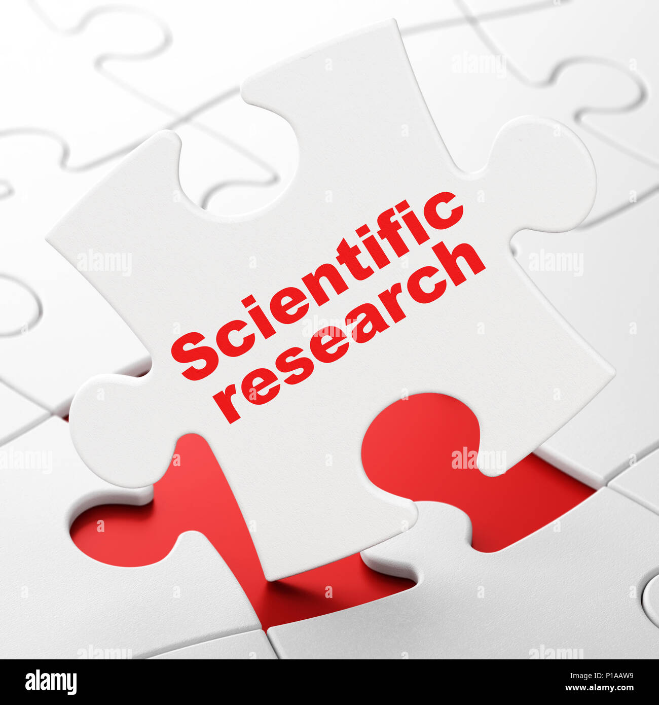 Puzzle pieces word research hi-res stock photography and images - Alamy