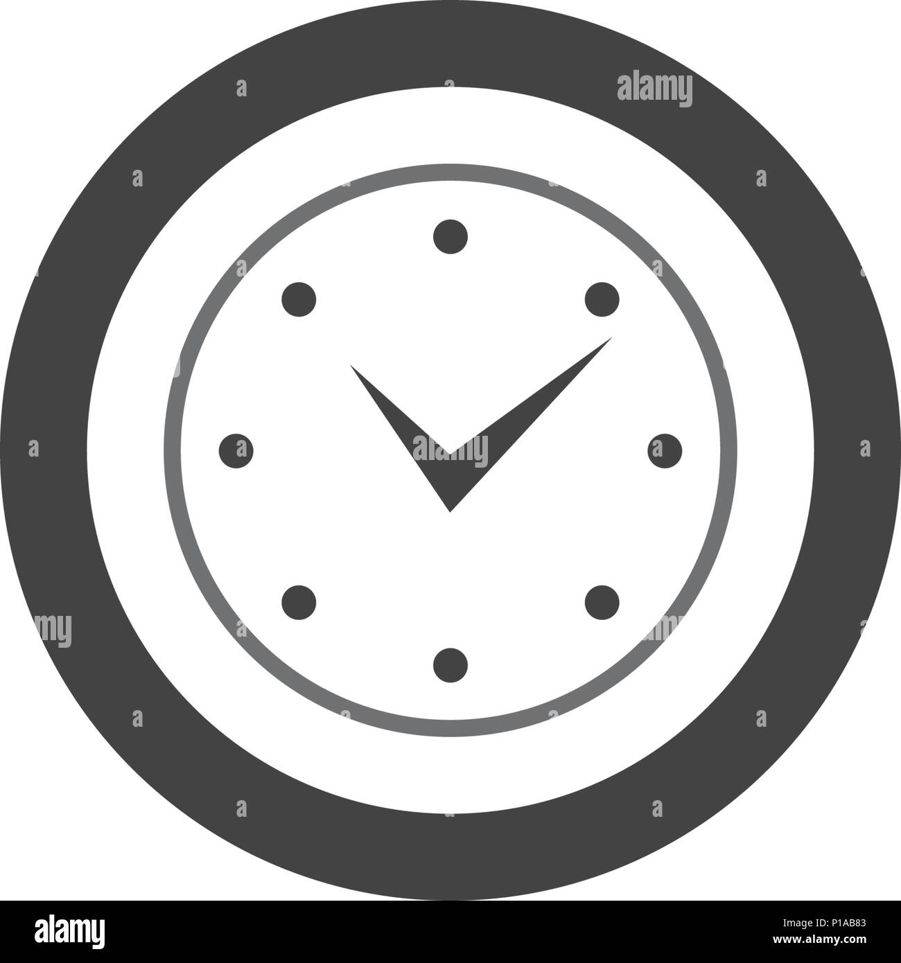 Clock face vector vectors Black and White Stock Photos & Images - Alamy