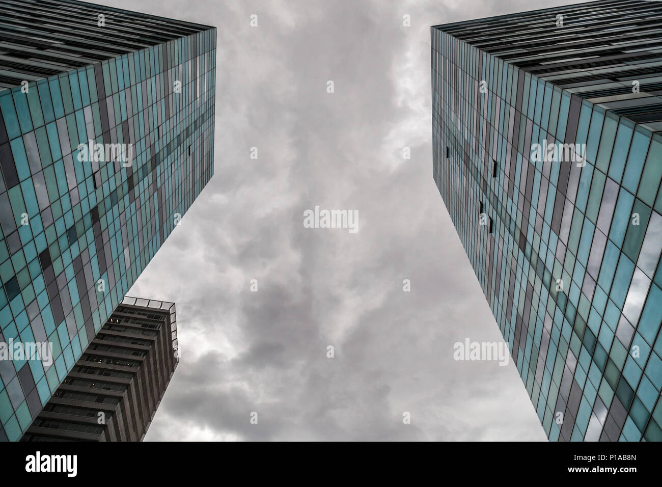 Modern buildings in business area of Europa square Stock Photo - Alamy
