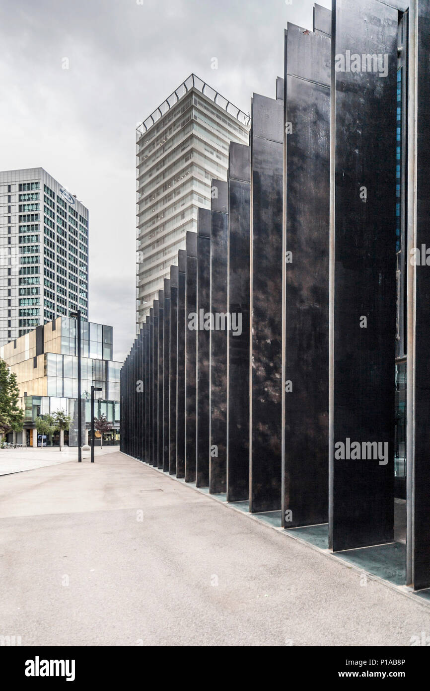 Modern buildings in business area of Europa square Stock Photo - Alamy