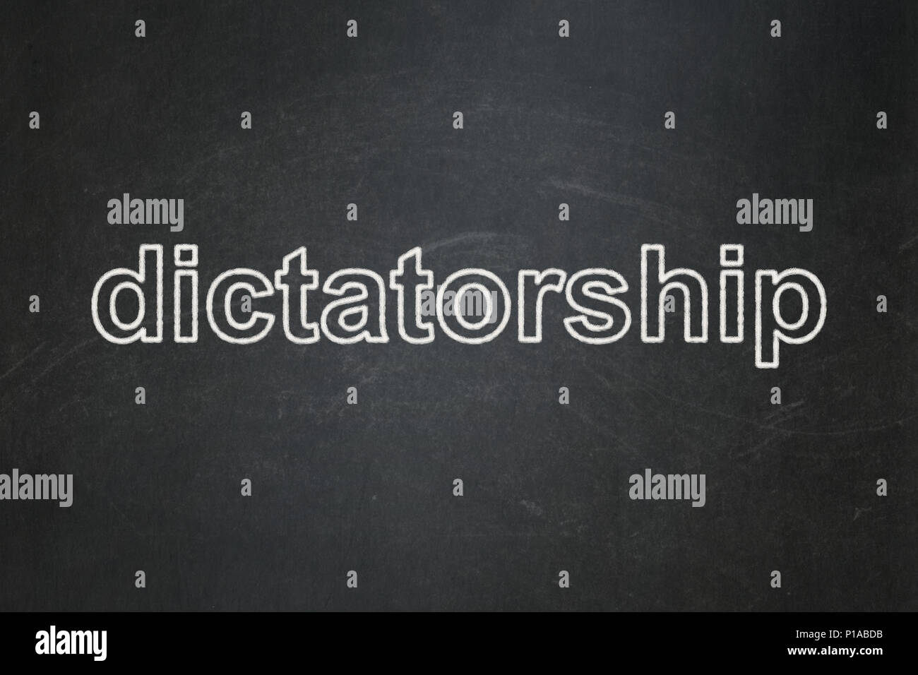 Political concept: Dictatorship on chalkboard background Stock Photo ...