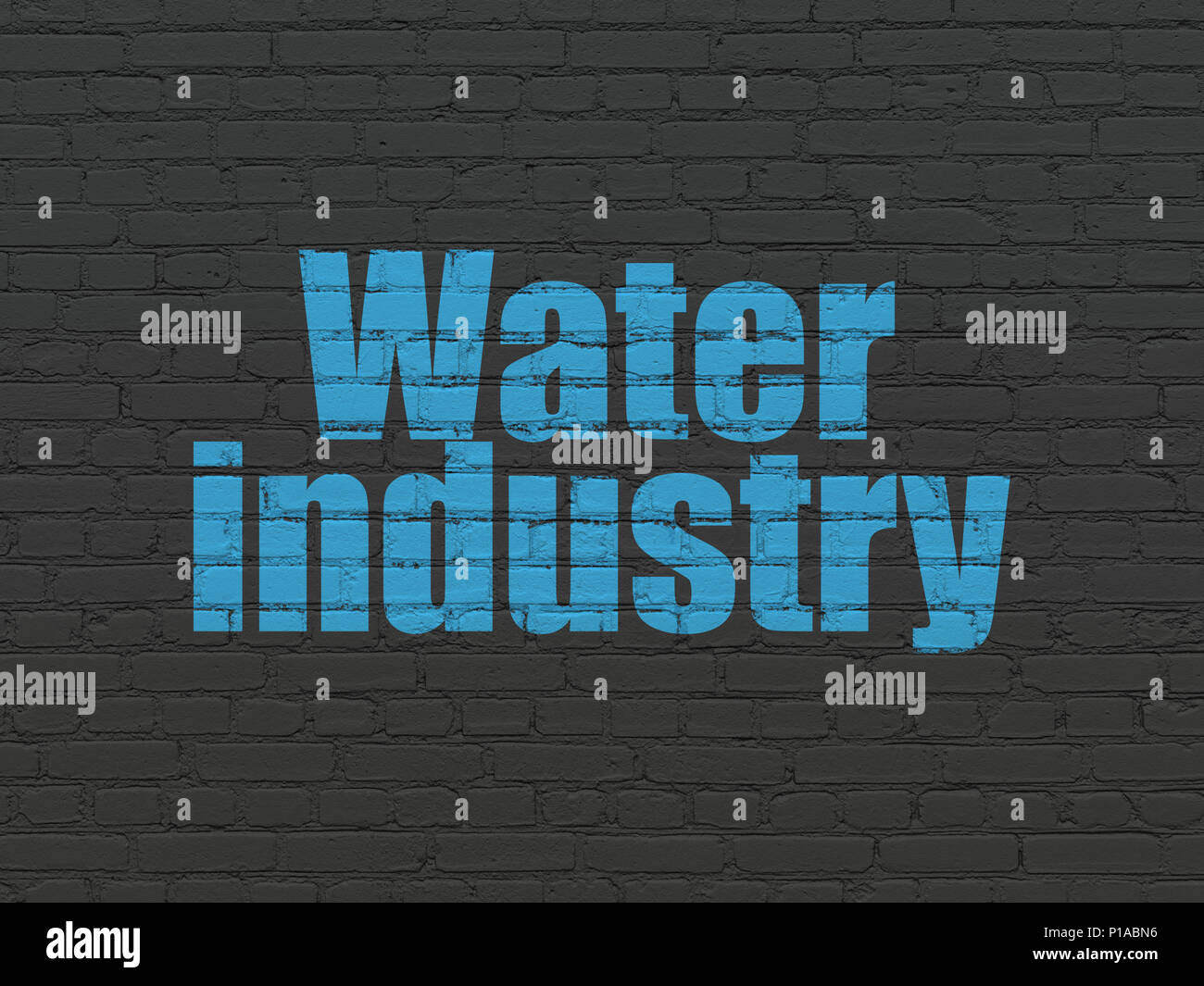 Industry concept: Water Industry on wall background Stock Photo - Alamy