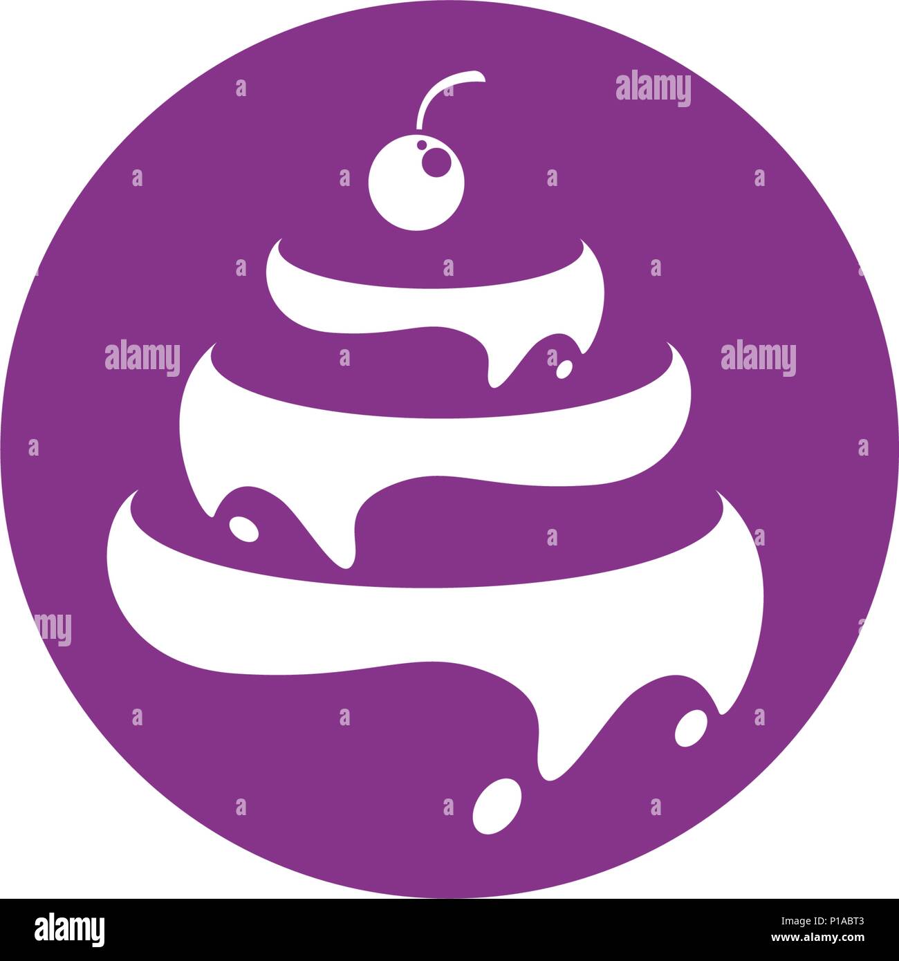 Cake sign icon vector illustration design template Stock Vector Image ...