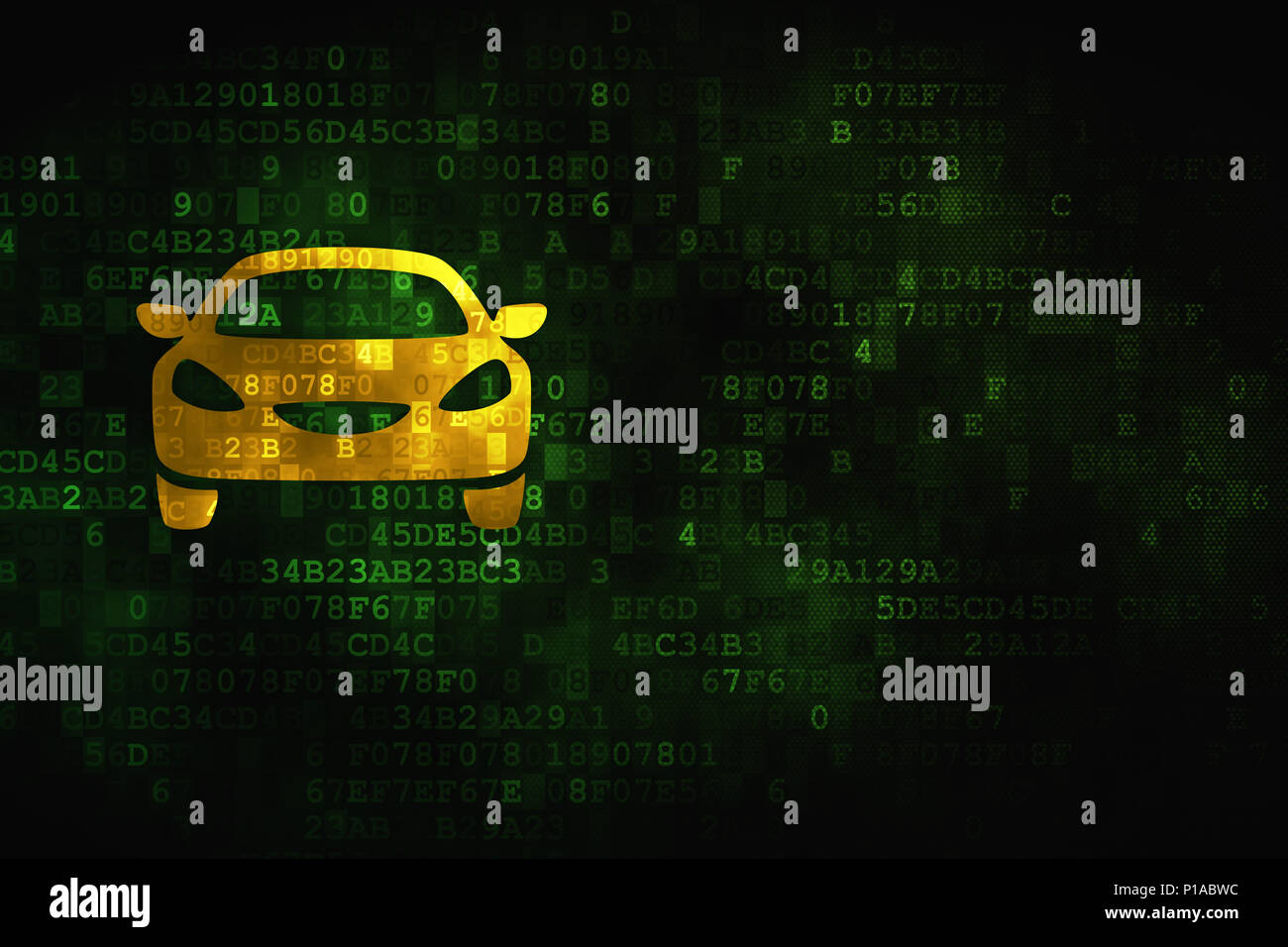 Tourism concept: Car on digital background Stock Photo - Alamy