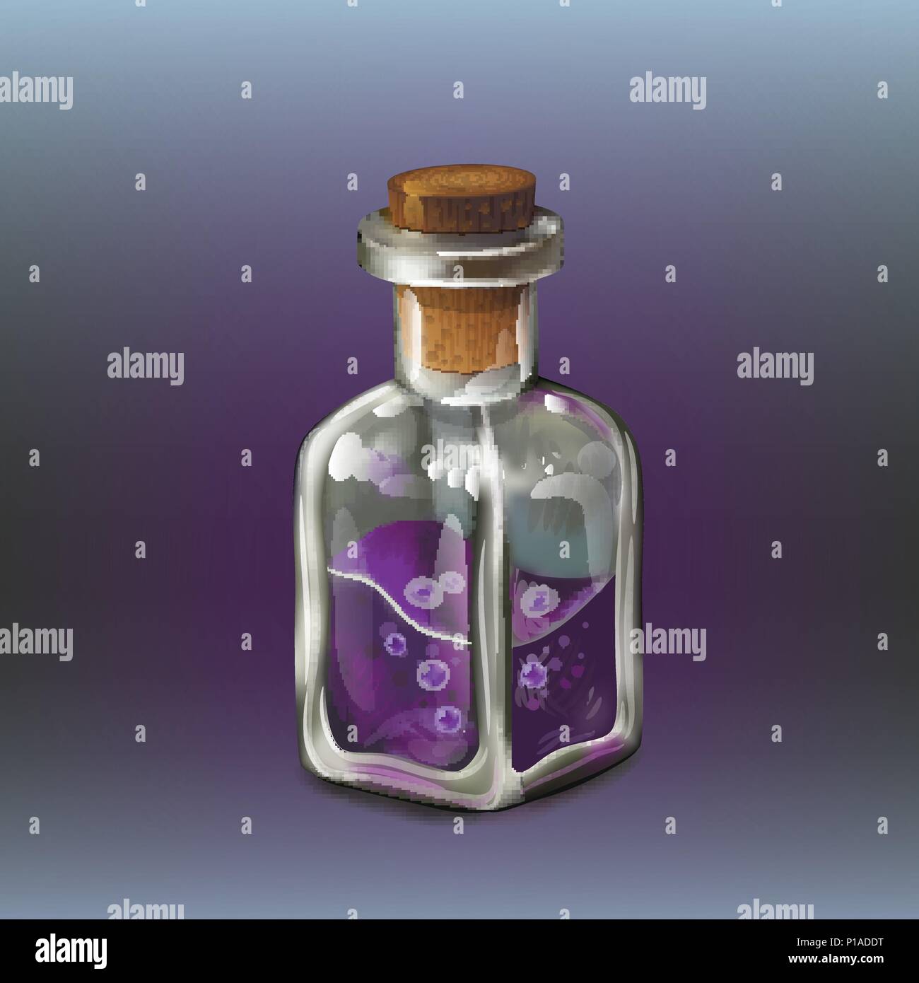 Purple poison bottle Stock Vector Image & Art - Alamy