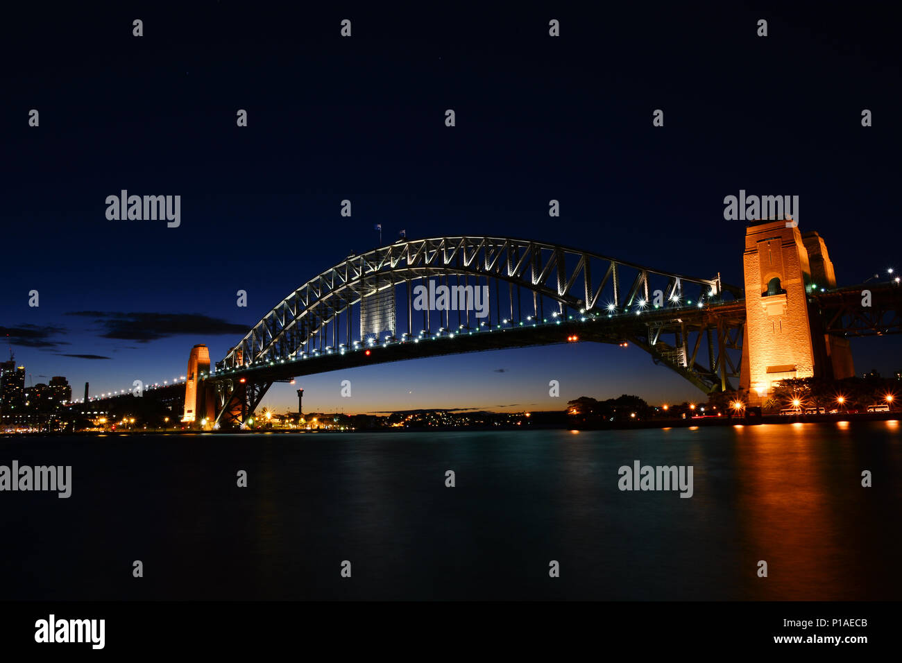 Night view beautiful scene bridge hi-res stock photography and images ...
