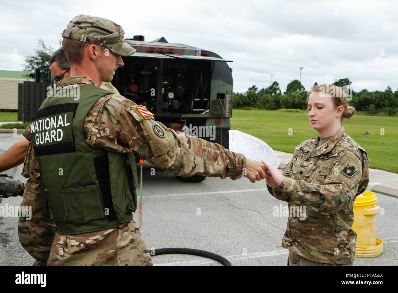 PALM BAY, FL- Soldiers from 2nd Battalion, 124th Infantry Regiment ...