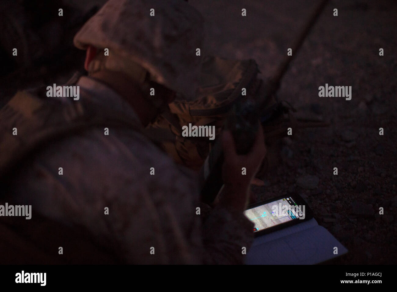 U.S. Marine Corps Capt. Franklin Fredrick, forward air controller with ...
