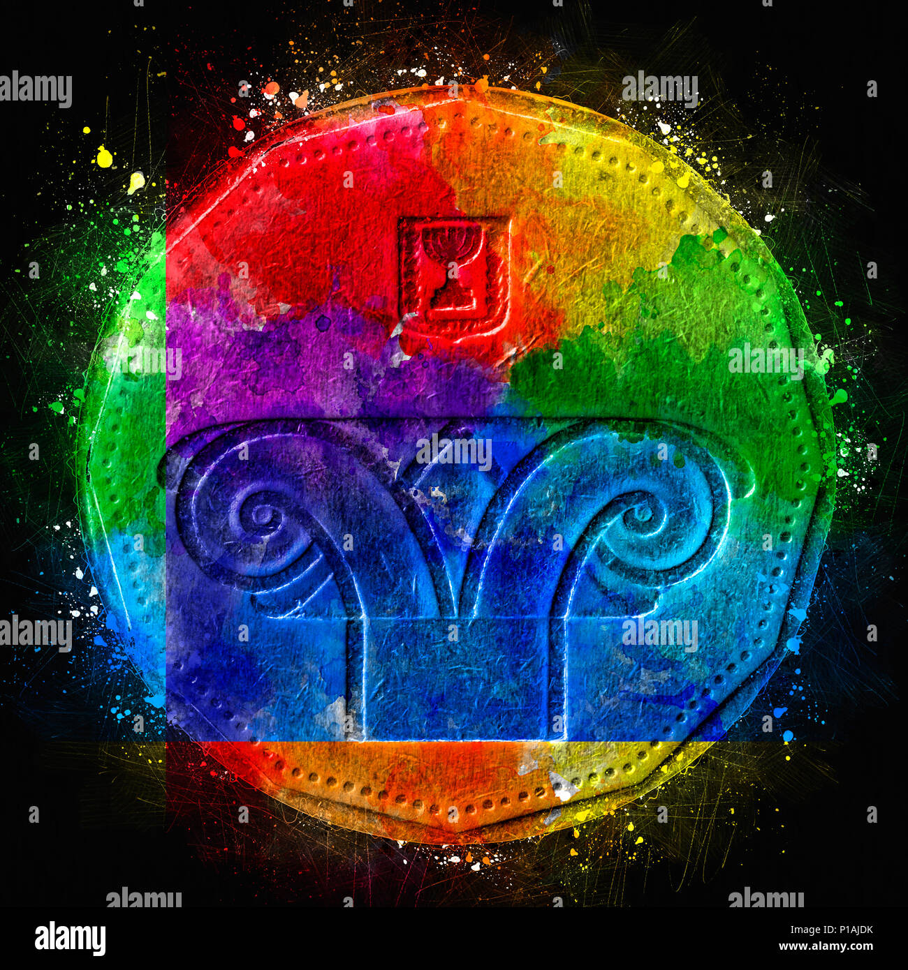 New shekel coins hi-res stock photography and images - Alamy