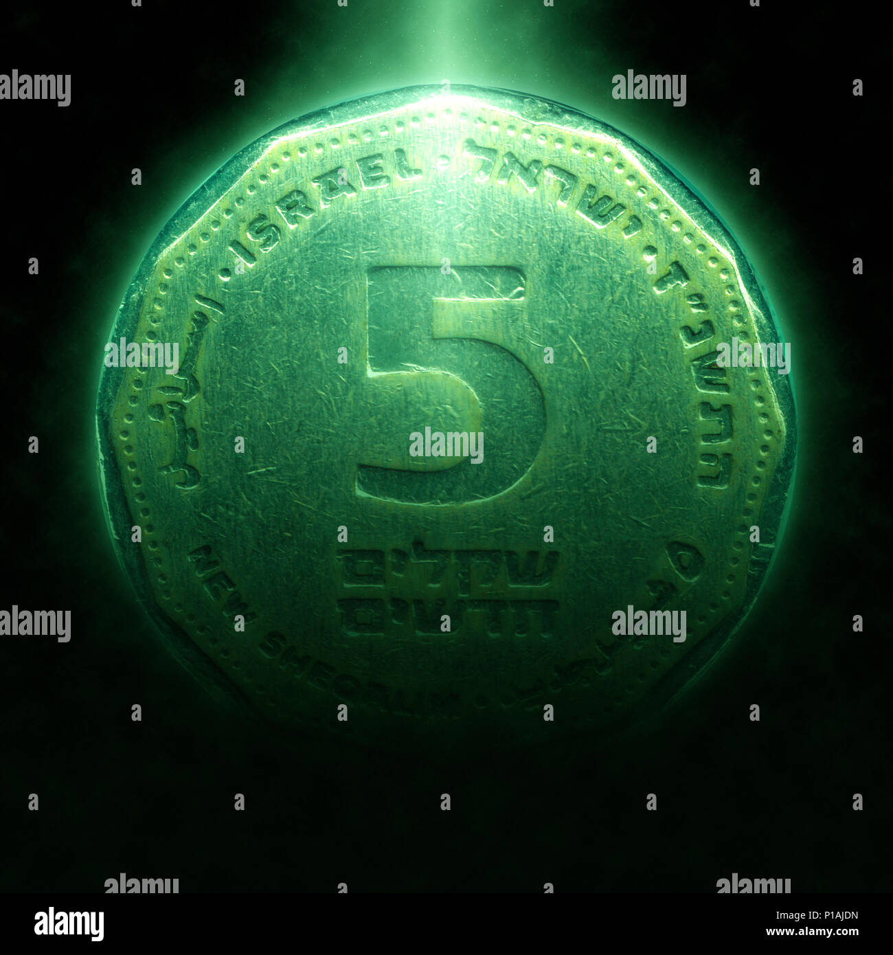 Shekel coins hi-res stock photography and images - Alamy